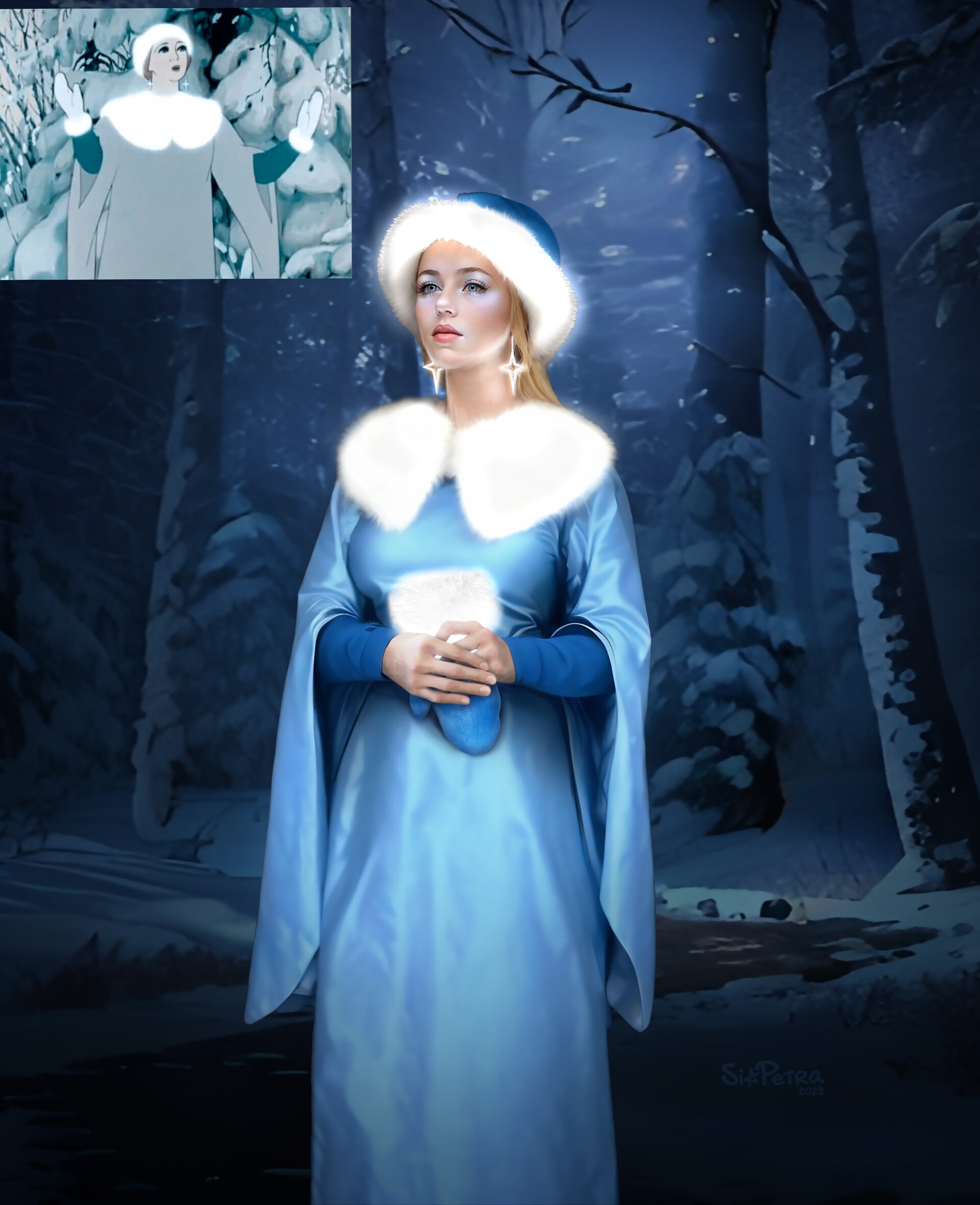 siapetra - Snow Maiden from a Soviet cartoon Снегурочка из советского ...