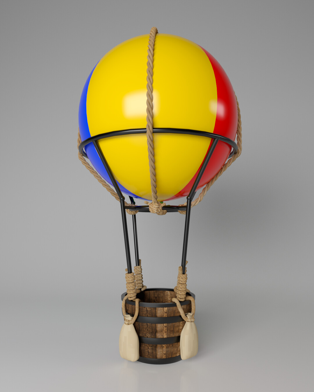 ArtStation - Kids hot air balloon model
