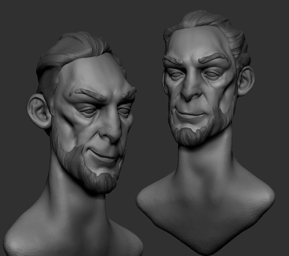 ArtStation - Man head speedsculpt