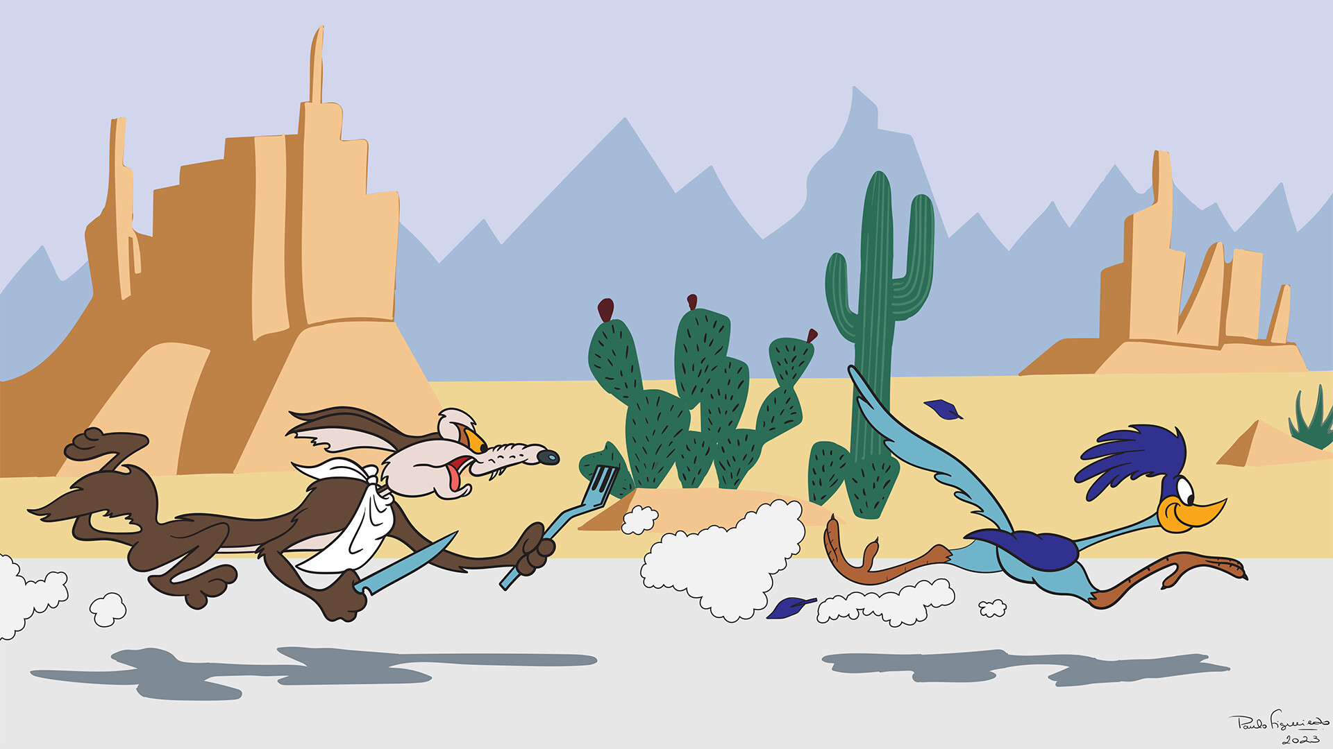 ArtStation - Coyote & Road Runner