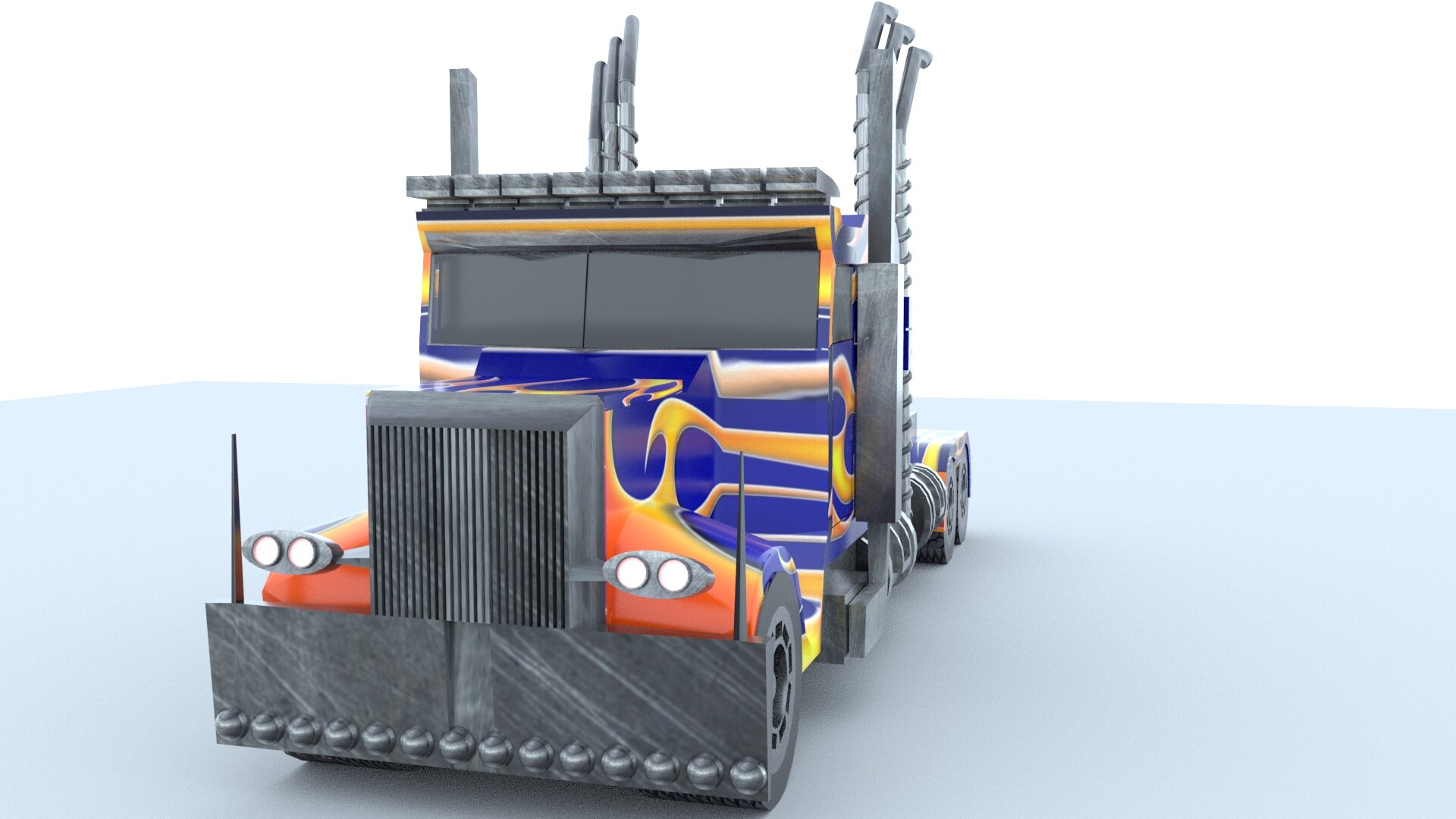 ArtStation - OPTIMUS PRIME FREIGHTLINER