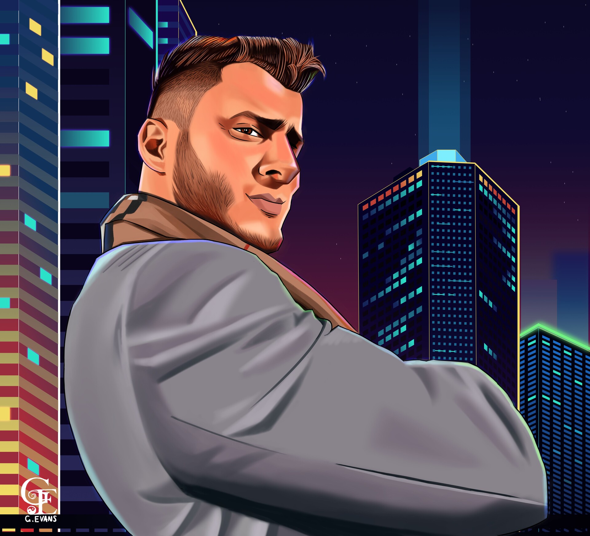 ArtStation - A Digital Portrait Of MJF (Unofficial Fan Art).