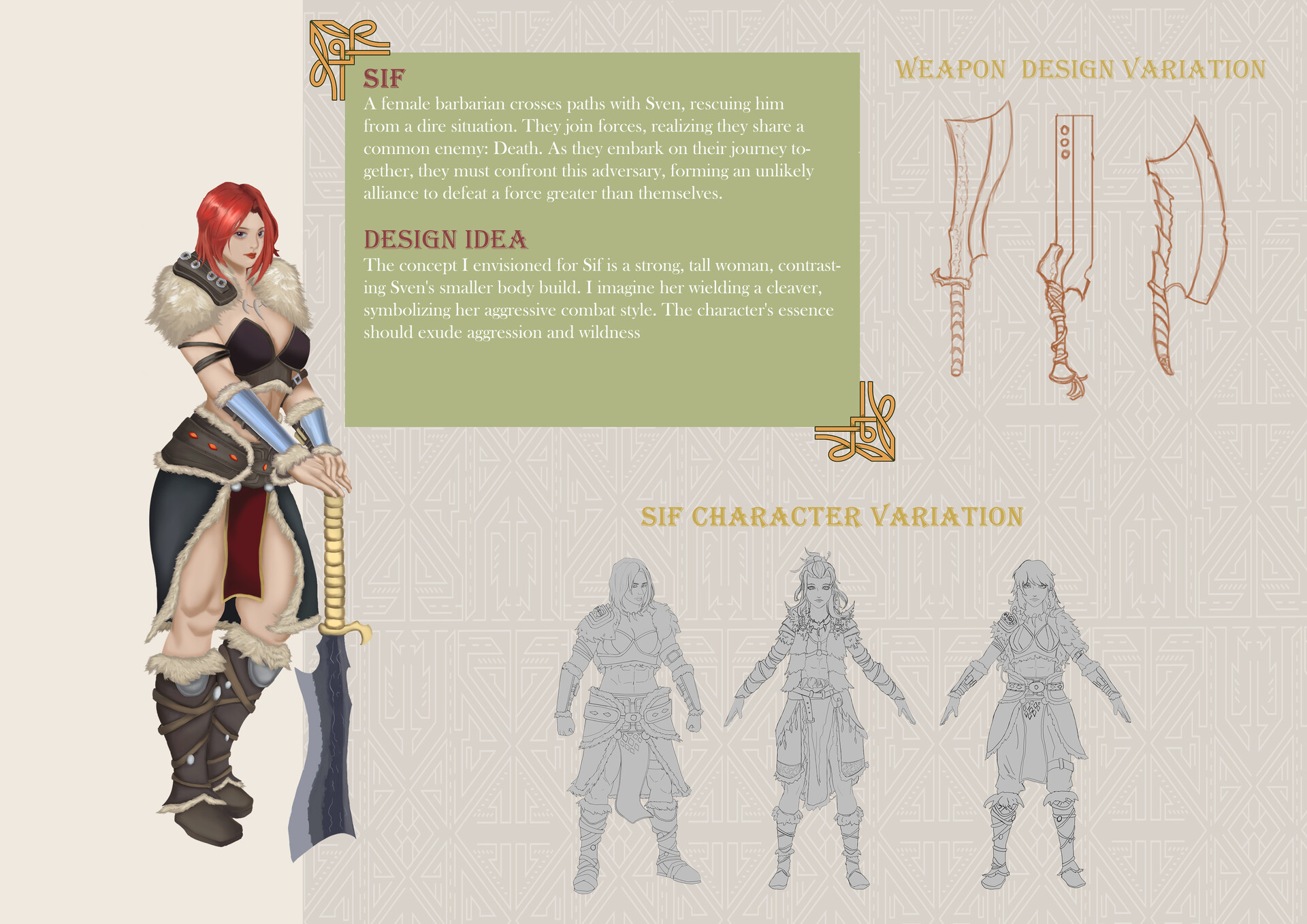 ArtStation - Final year project character design