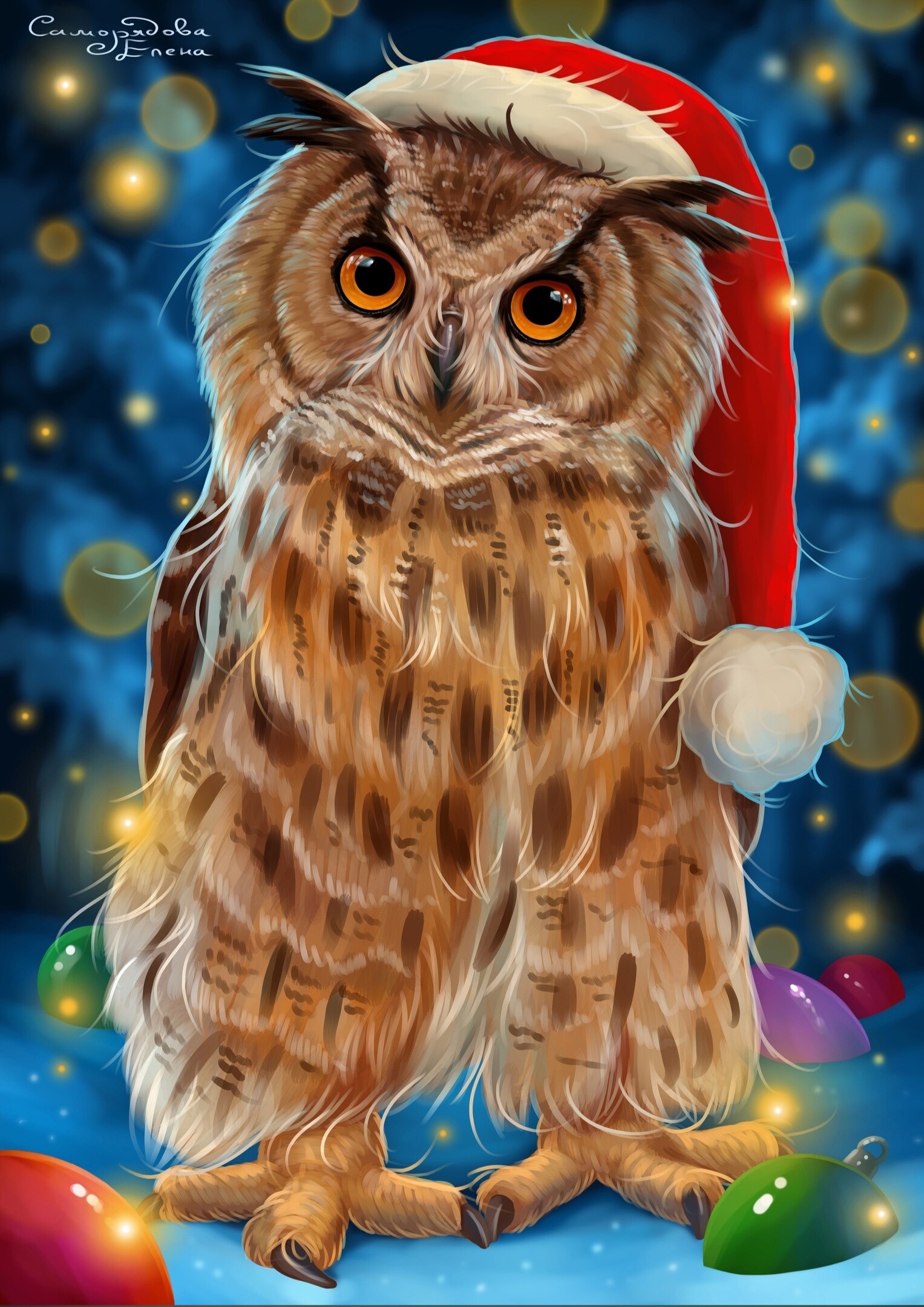ArtStation - The Christmas Owl