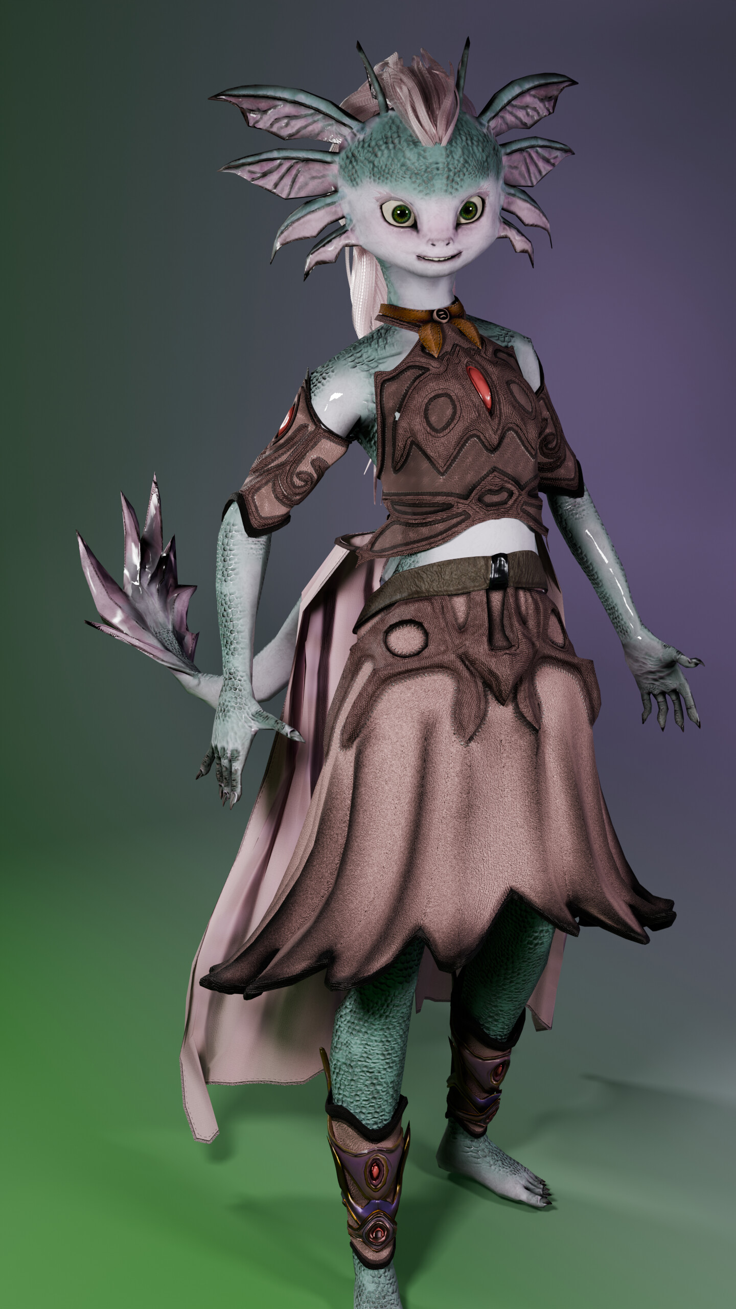 ArtStation - A humanoid reptile