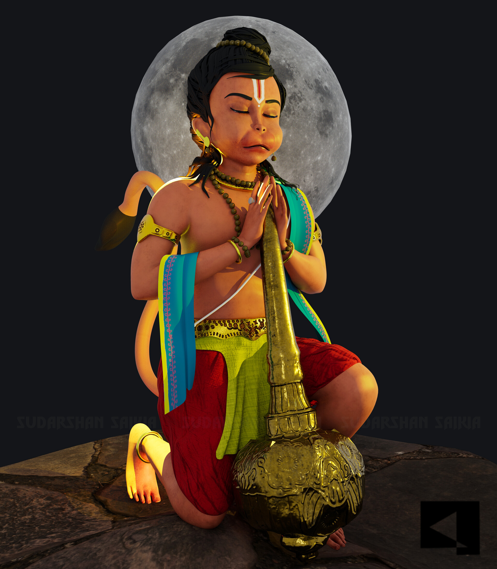 ArtStation - Lord Hanuman ji