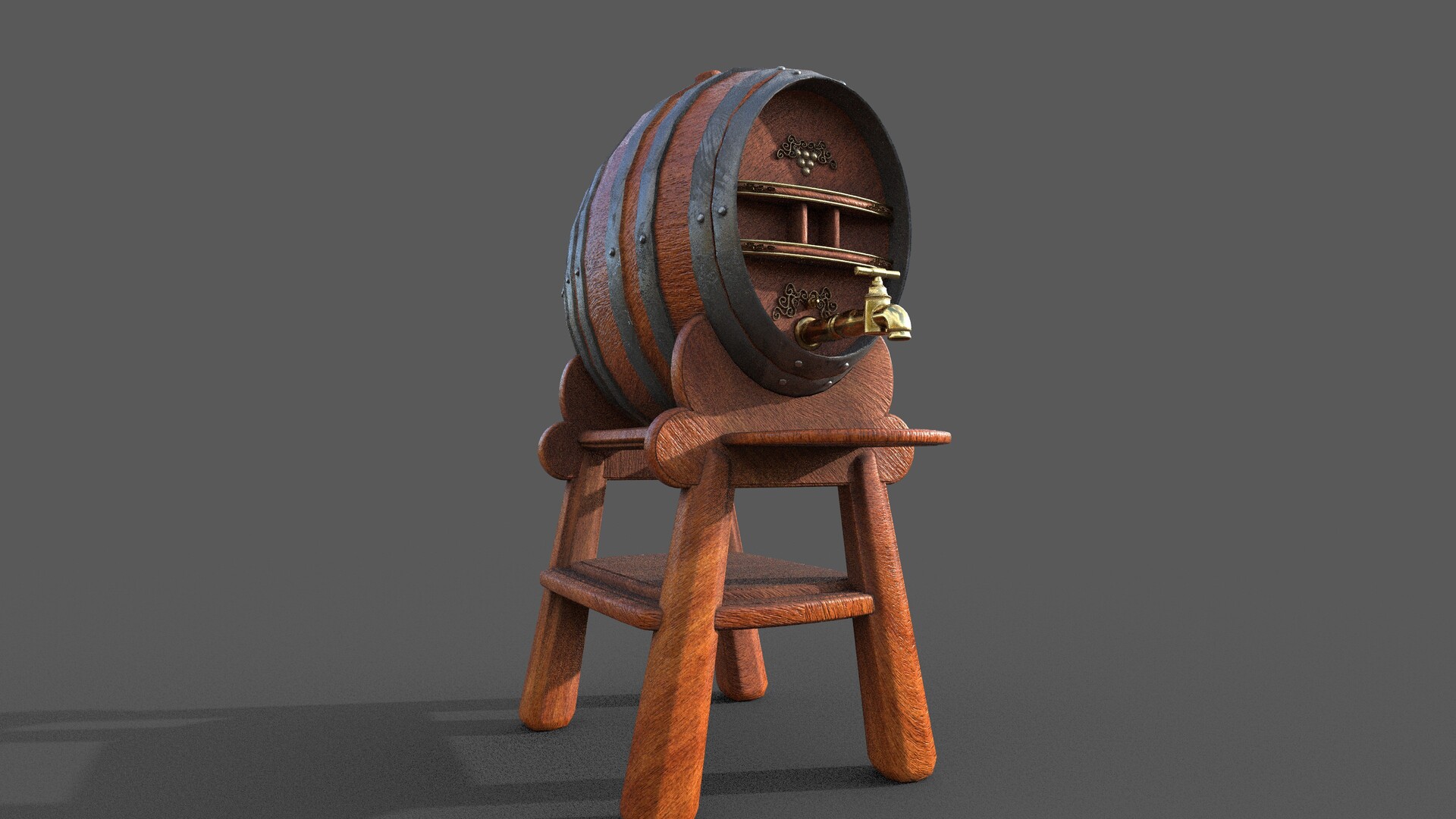 ArtStation - Country French Wine Barrel