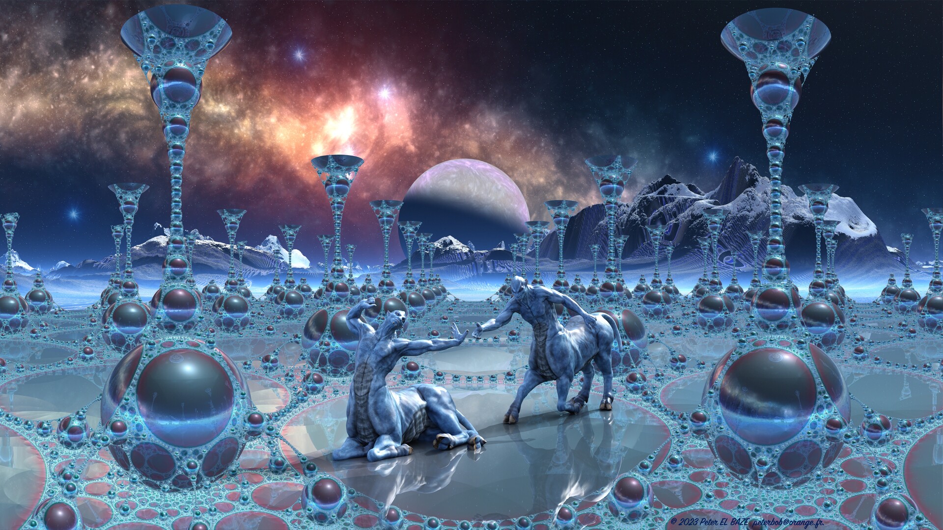ArtStation - Blue fractal