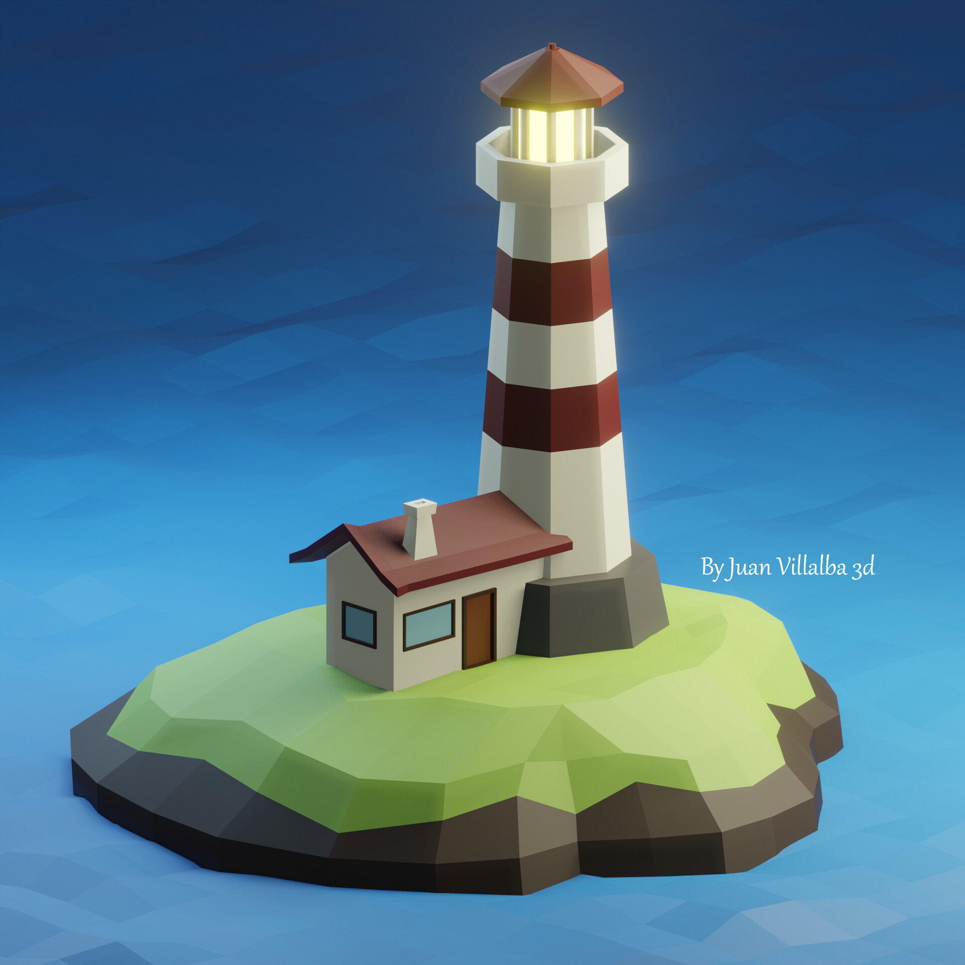 ArtStation - The cute lighthouse