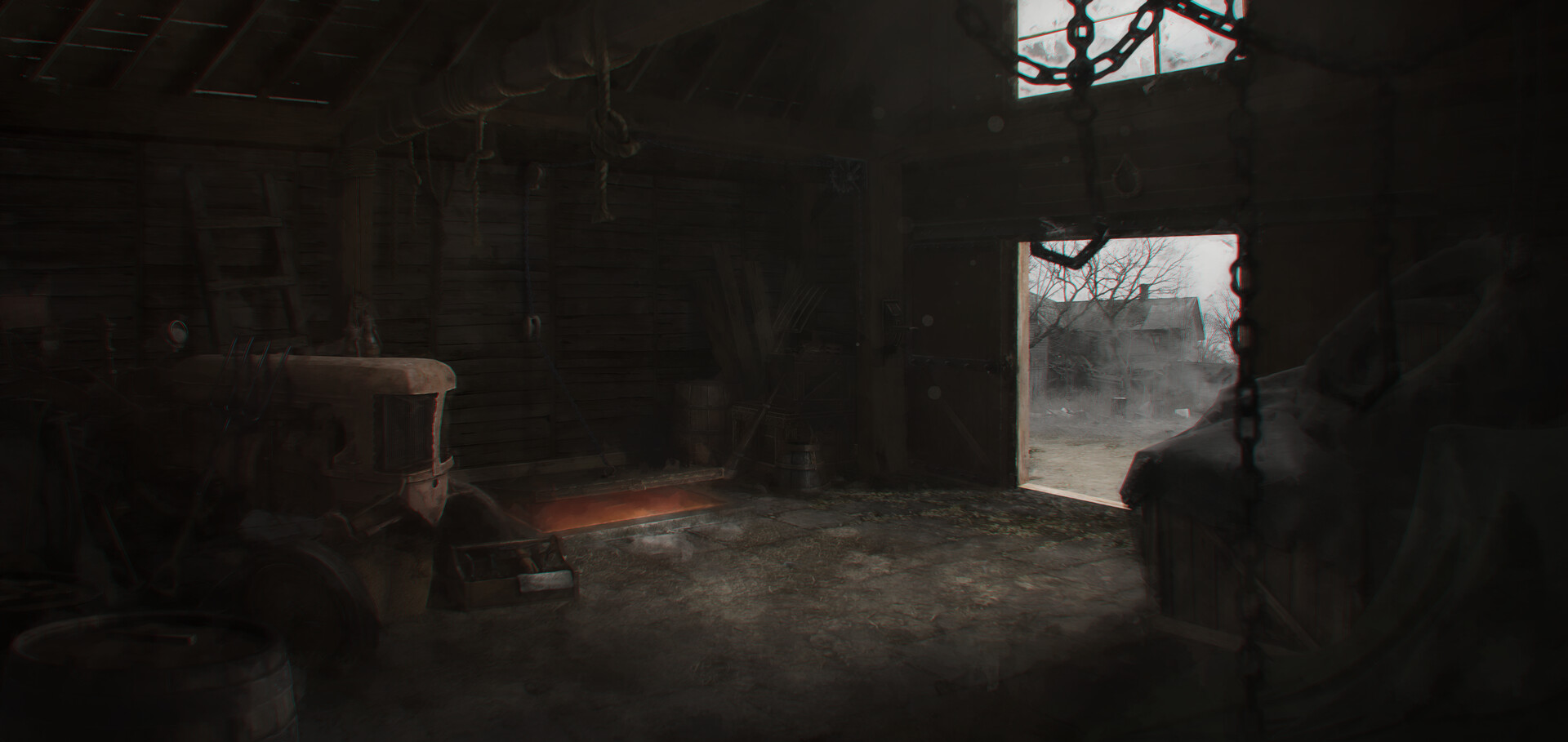 ArtStation - Abandoned old barn