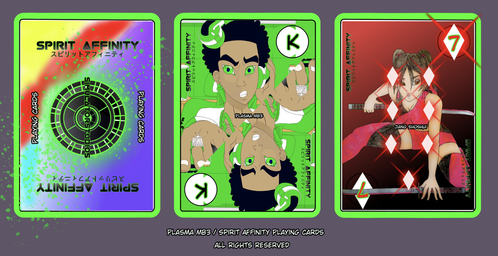 Plasma Mb3 - Spirit Affinity Playing Cards