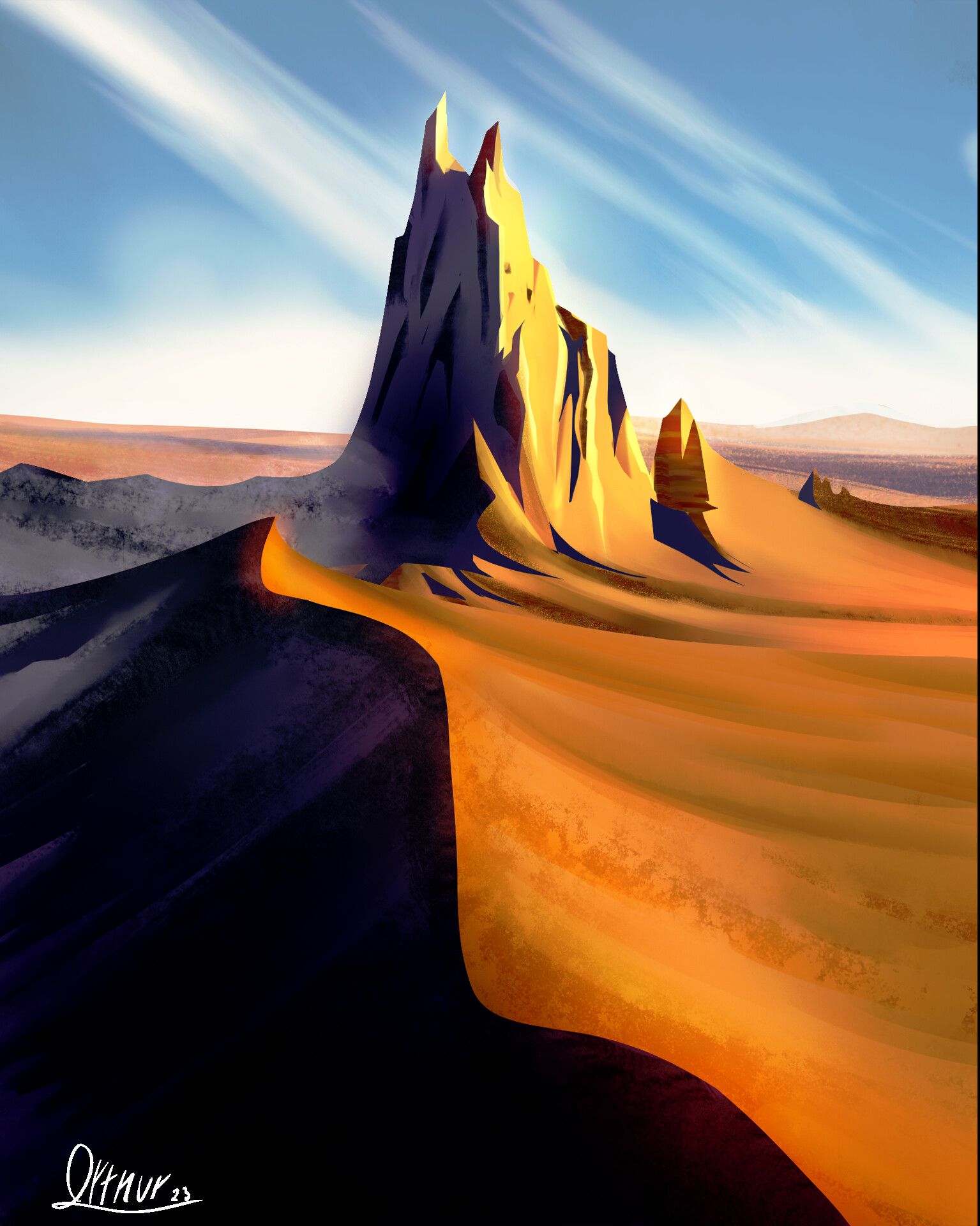 ArtStation - LANDSCAPE SPEEDPAINT FUNDAMENTALS STUDY