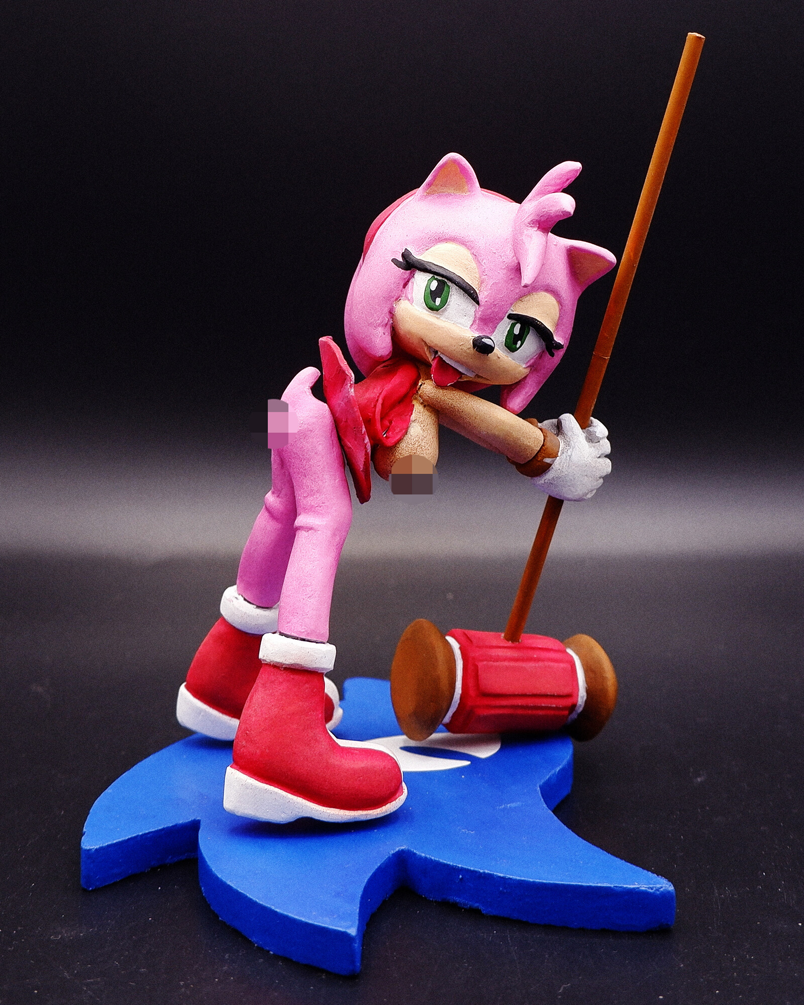 ArtStation - Custom NSFW statue Amy Rose 18+ version.