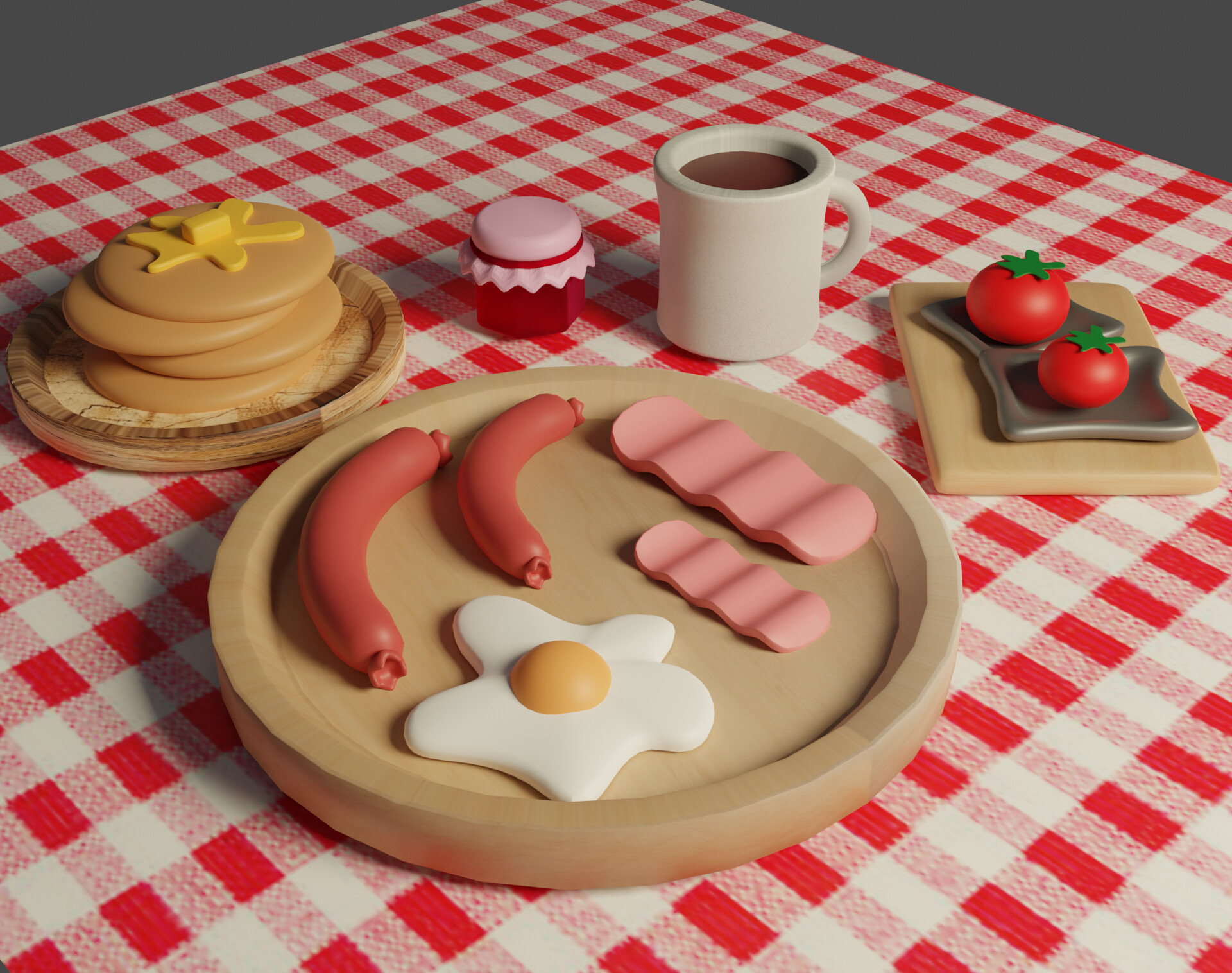 ArtStation - Breakfast Table İn Blender