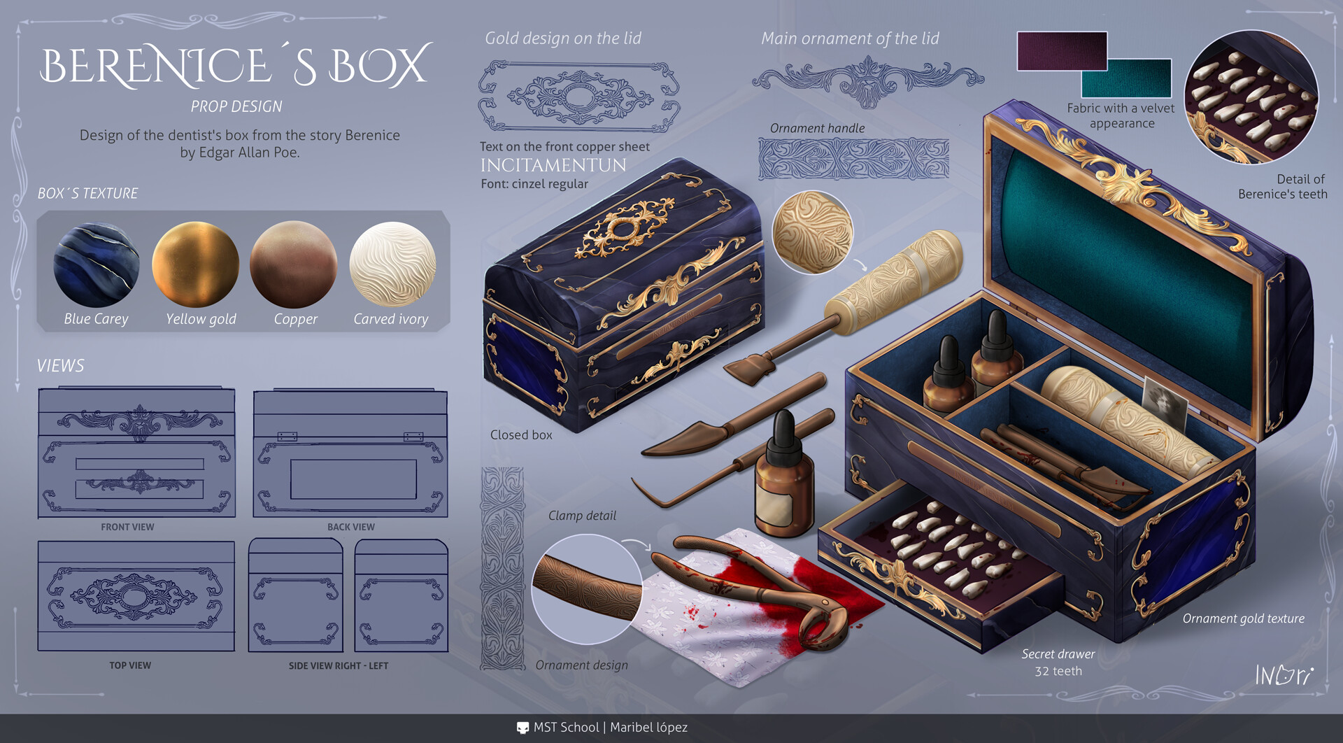 ArtStation - Berenice's Box / From Edgar Allan Poe's