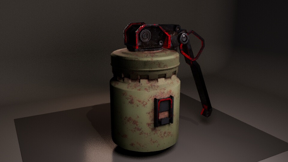 ArtStation - Realistic Grenade Model (rusty matte-finish body for a ...