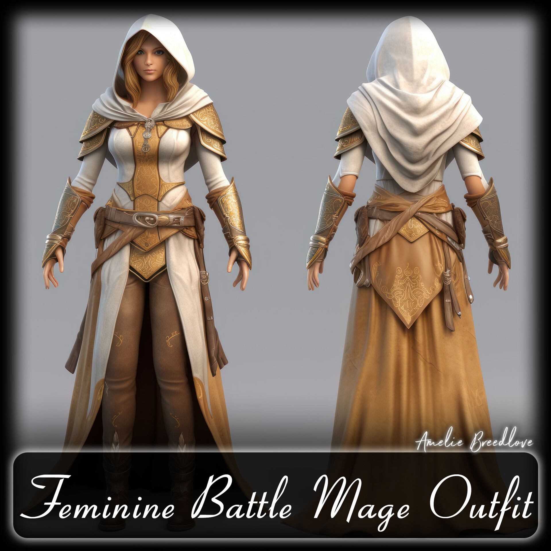 ArtStation - 200 Feminine Battle Mage Outfit Reference Pack | 4K | v.228