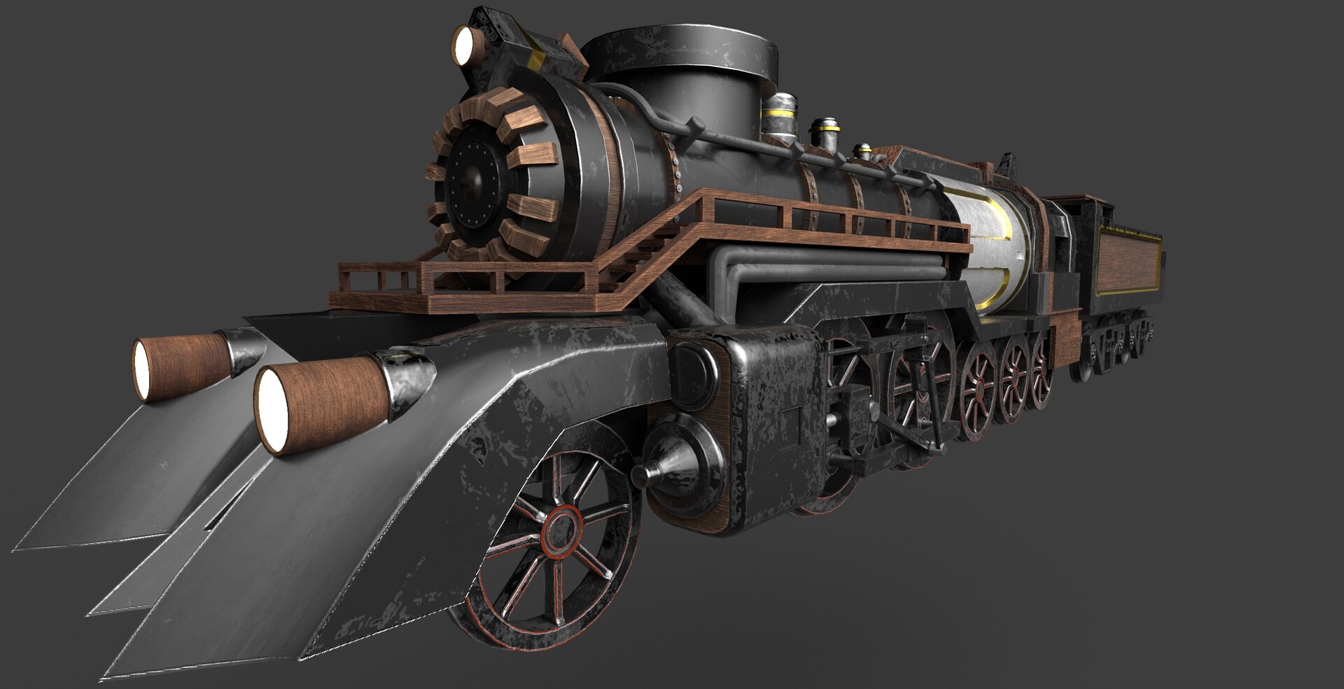 ArtStation - Stylized Train Model