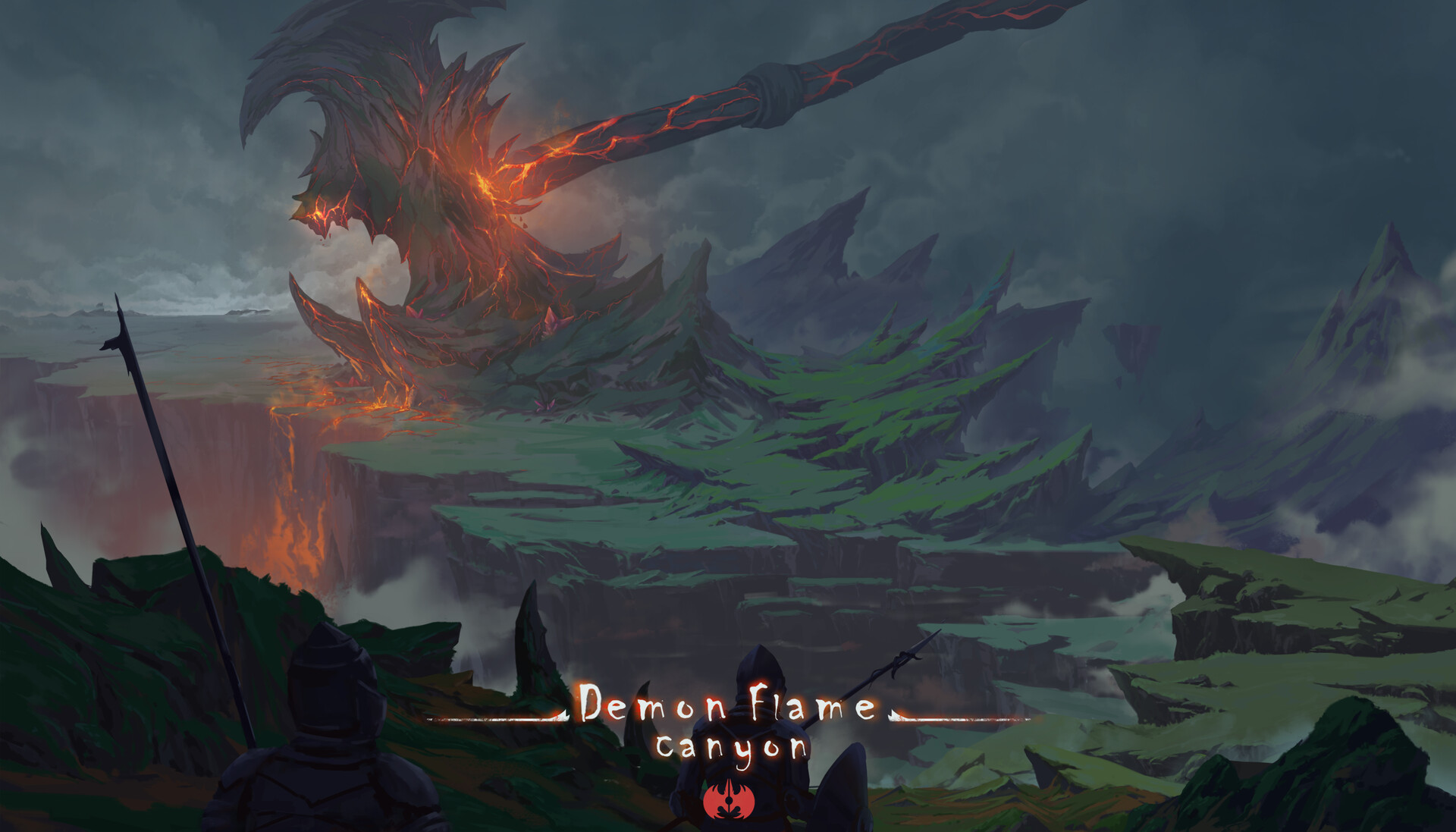 ArtStation - Demon Flame Canyon-A