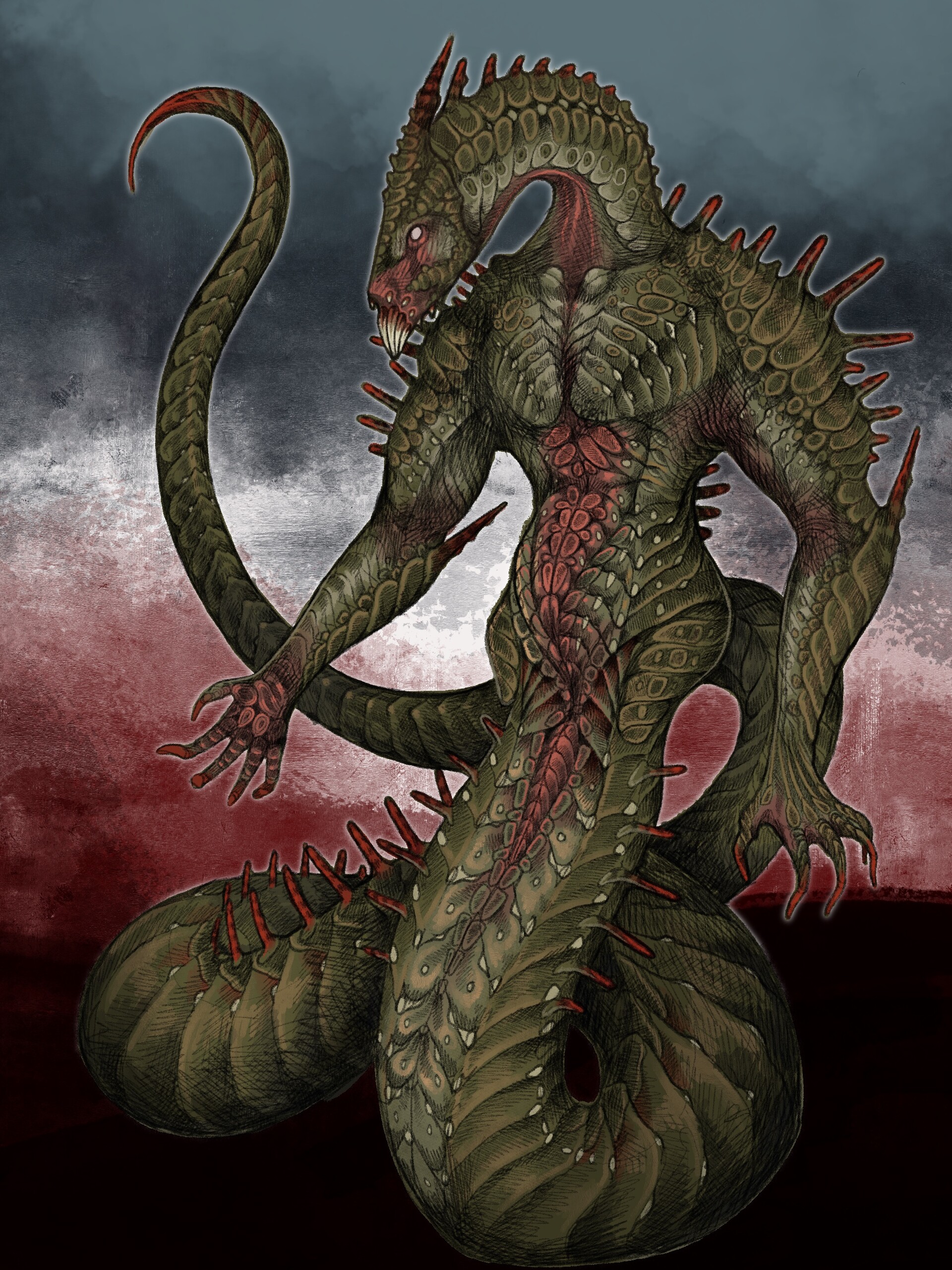 ArtStation - The Sanguivore Form of the Vampire