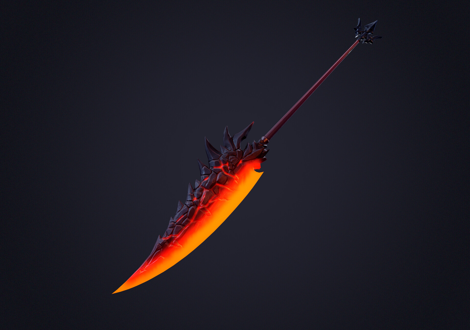 ArtStation - Stylized infernal spear