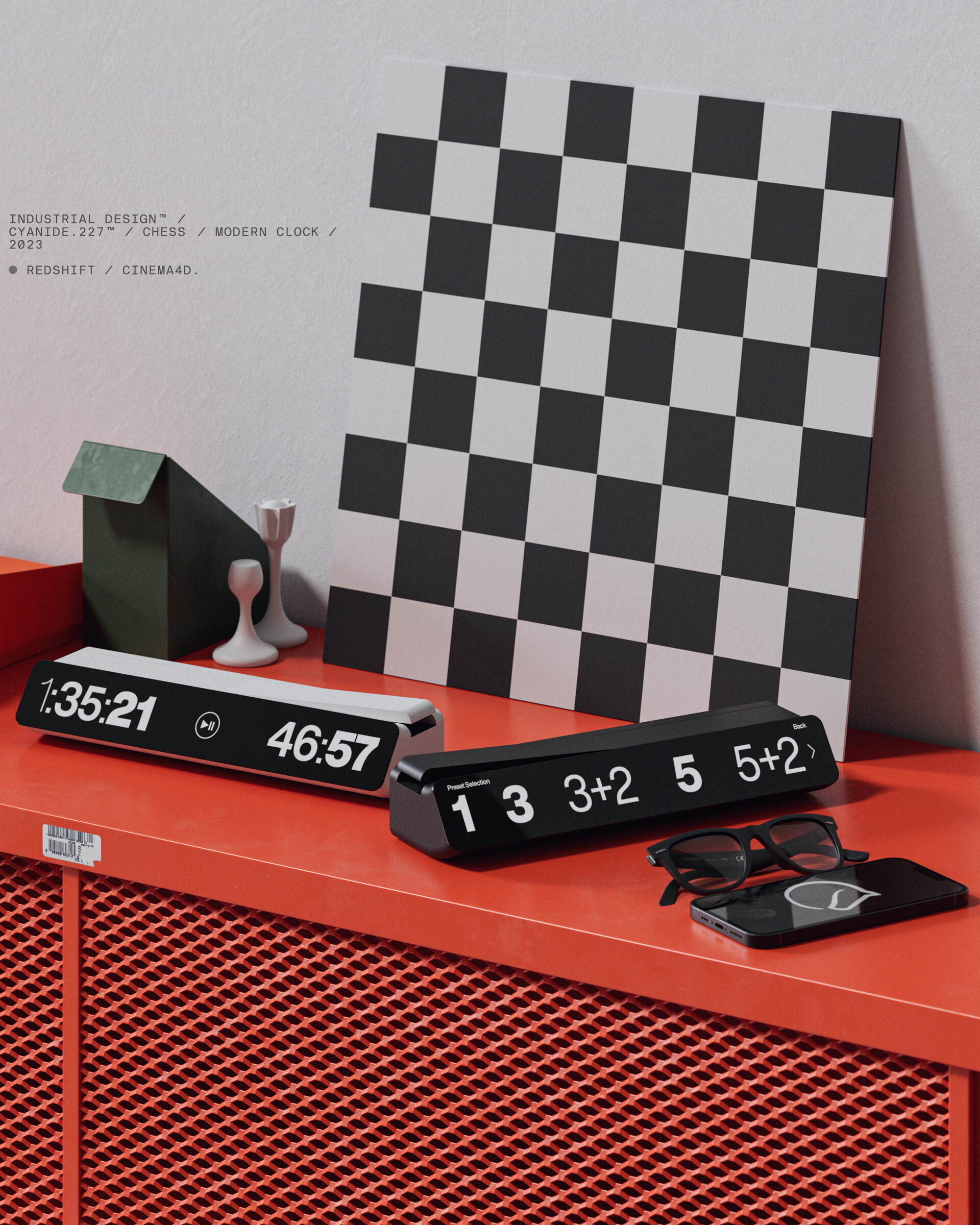 ArtStation - Chess Clock • Industrial Design