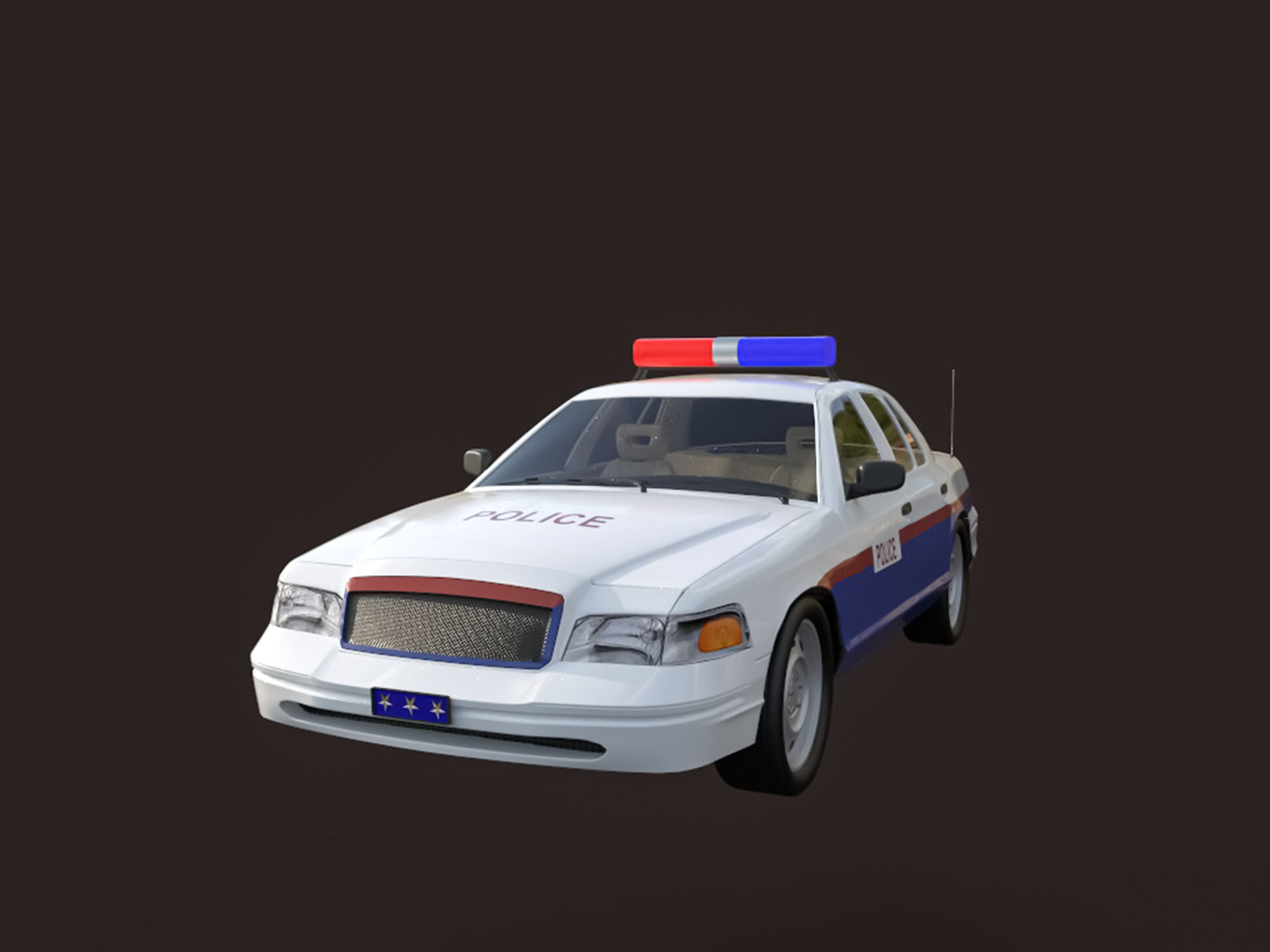 ArtStation - 3D Police car