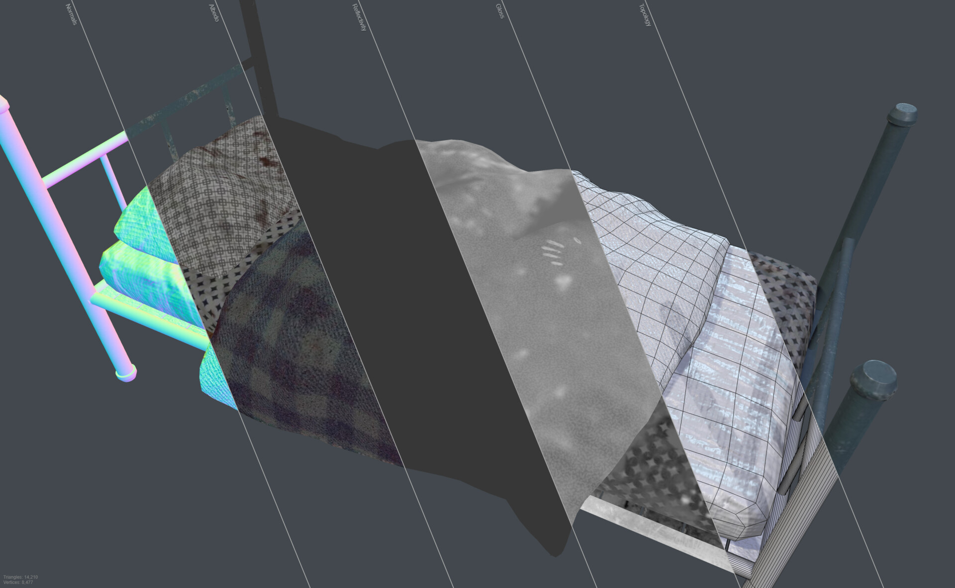 Anastasia Starostina - Post apocalyptic bed. Dying Light fan art