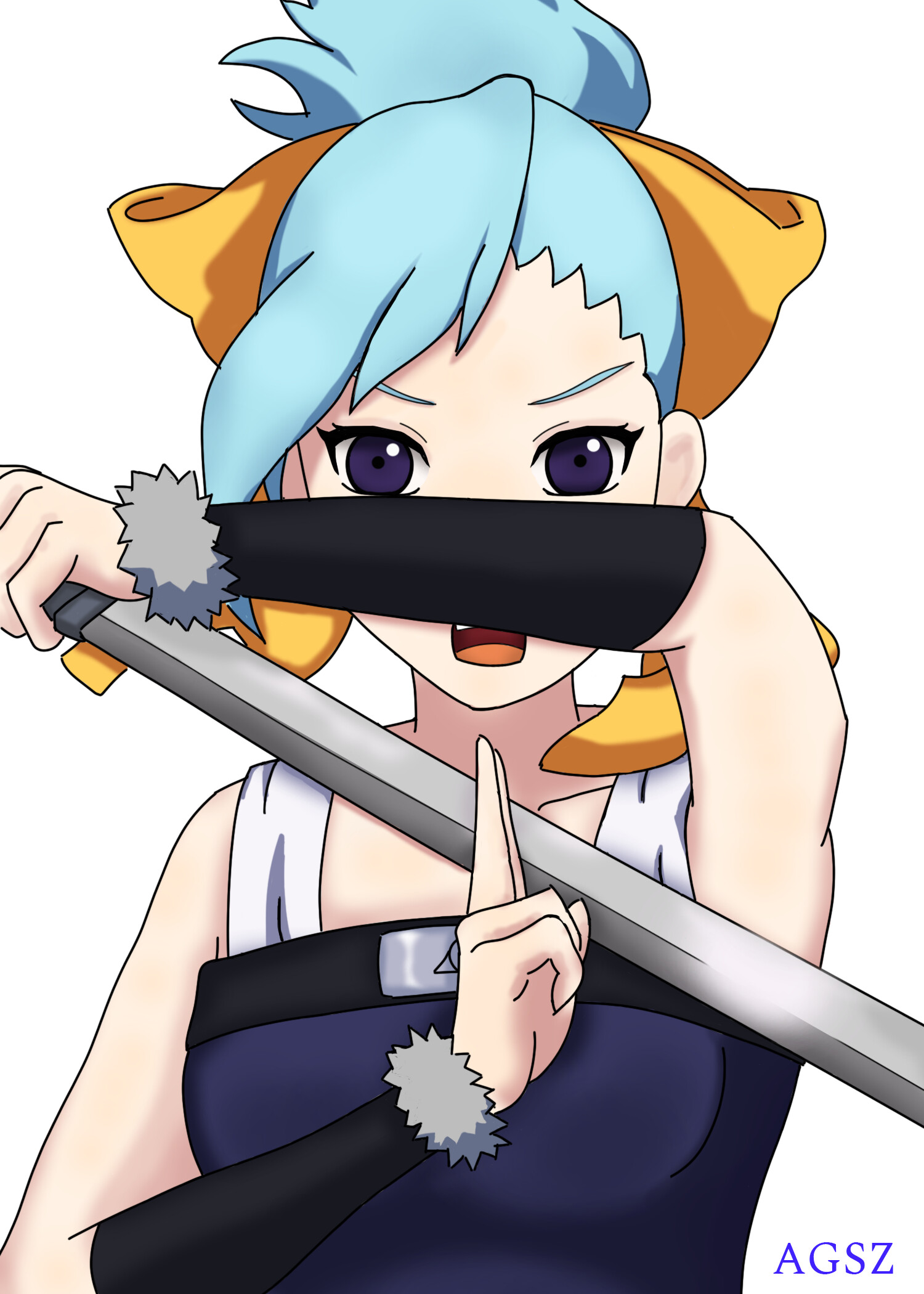 ArtStation - Azure Fang (Naruto Online)