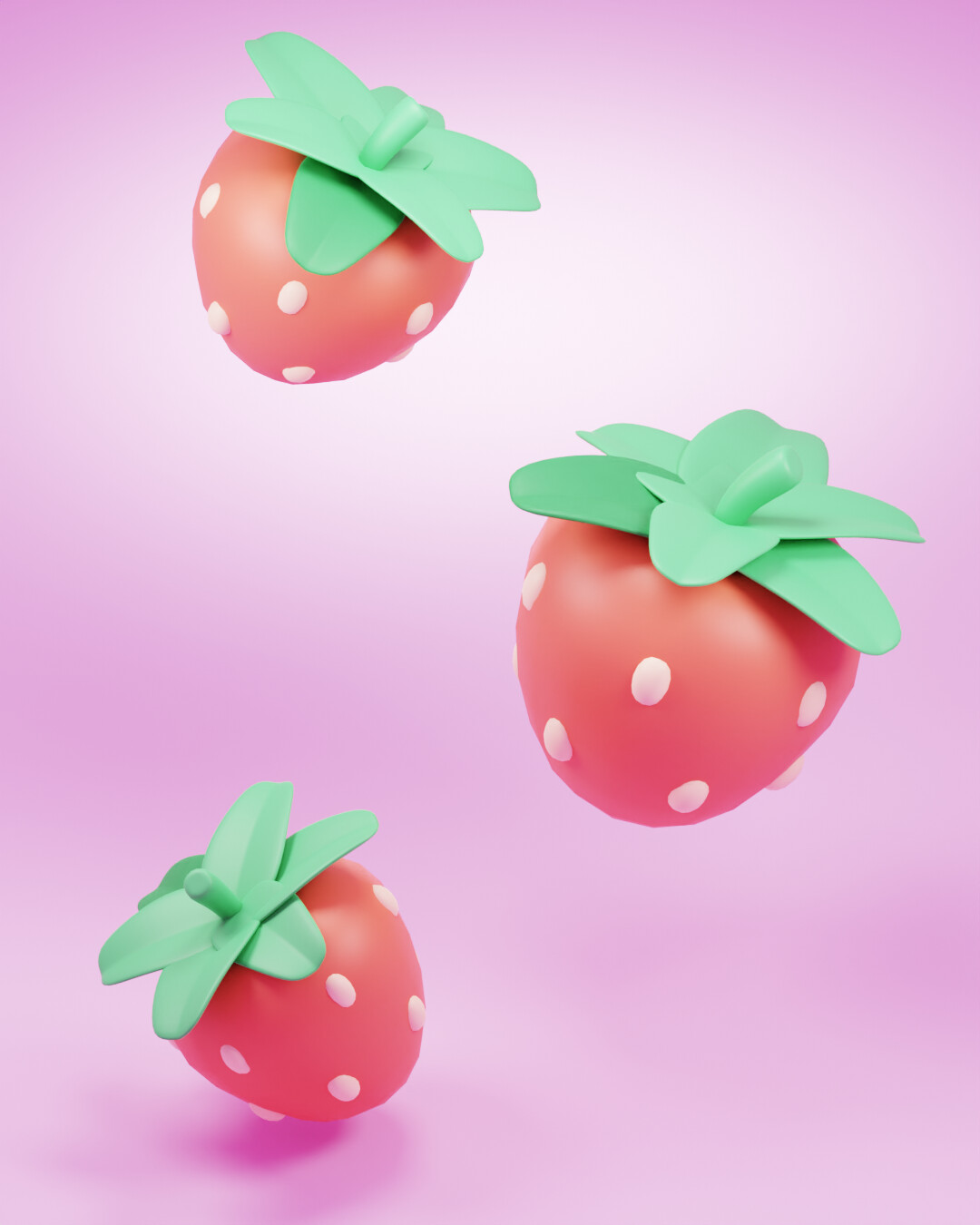 ArtStation - strawberry scene 🍓 ️