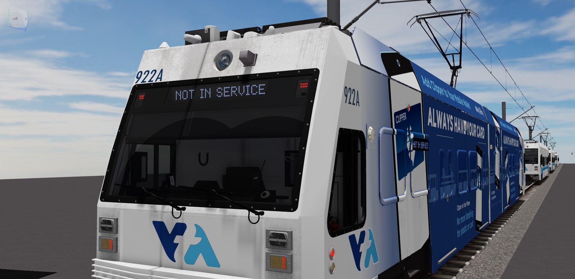 ArtStation - VTA Light Rail - Roblox Studio