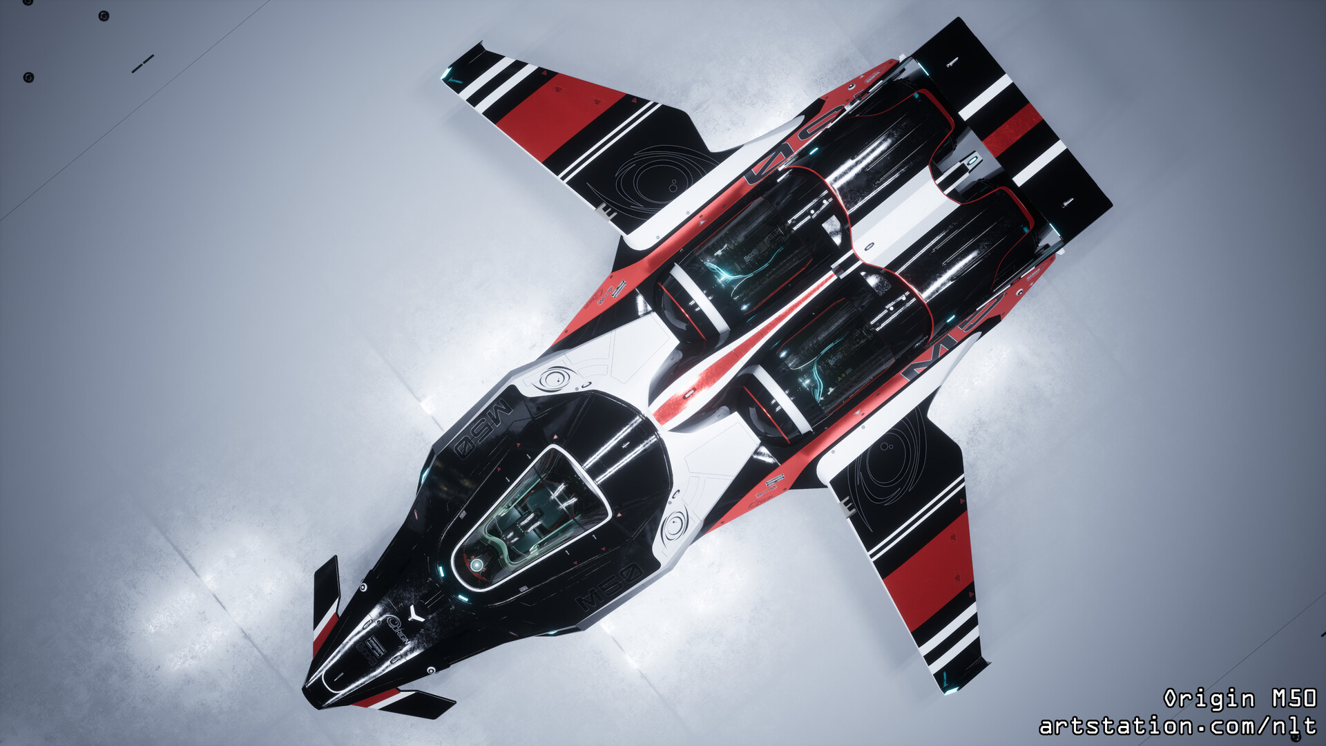 Nathan Le Tallec - Origin M50 Interceptor from Star Citizen [FAN ART]
