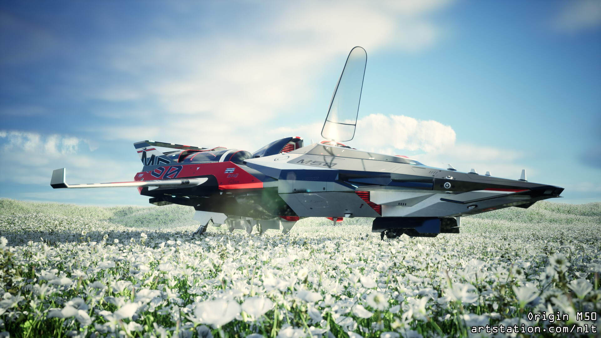 Nathan Le Tallec - Origin M50 Interceptor from Star Citizen [FAN ART]