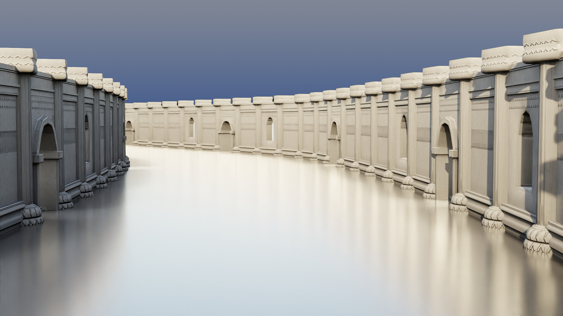 3D Tudor - Blender 4 Geometry Node - Walls and Columns