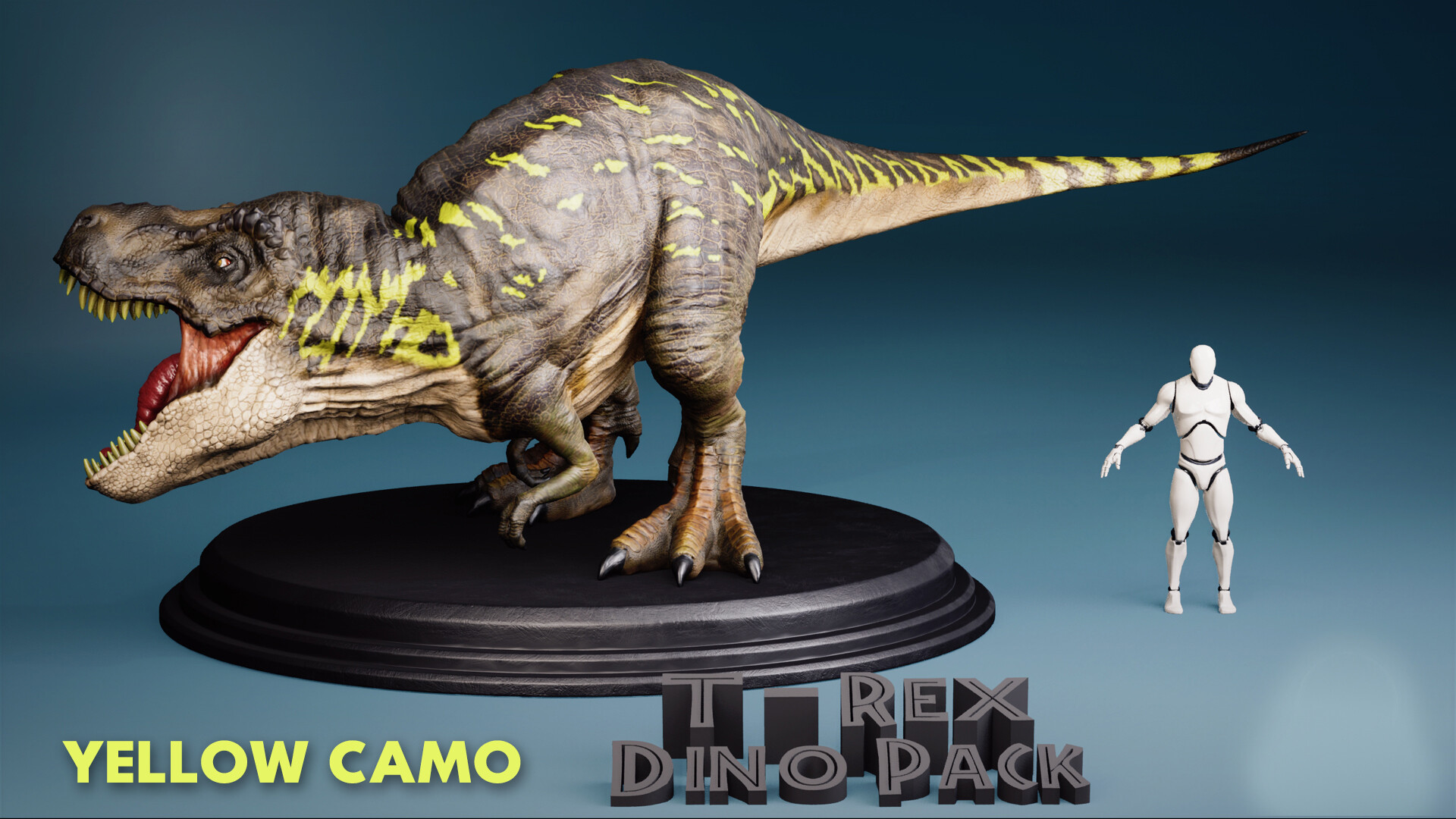 Raul Dolcet - Dino T-Rex, 3D print and game Asset