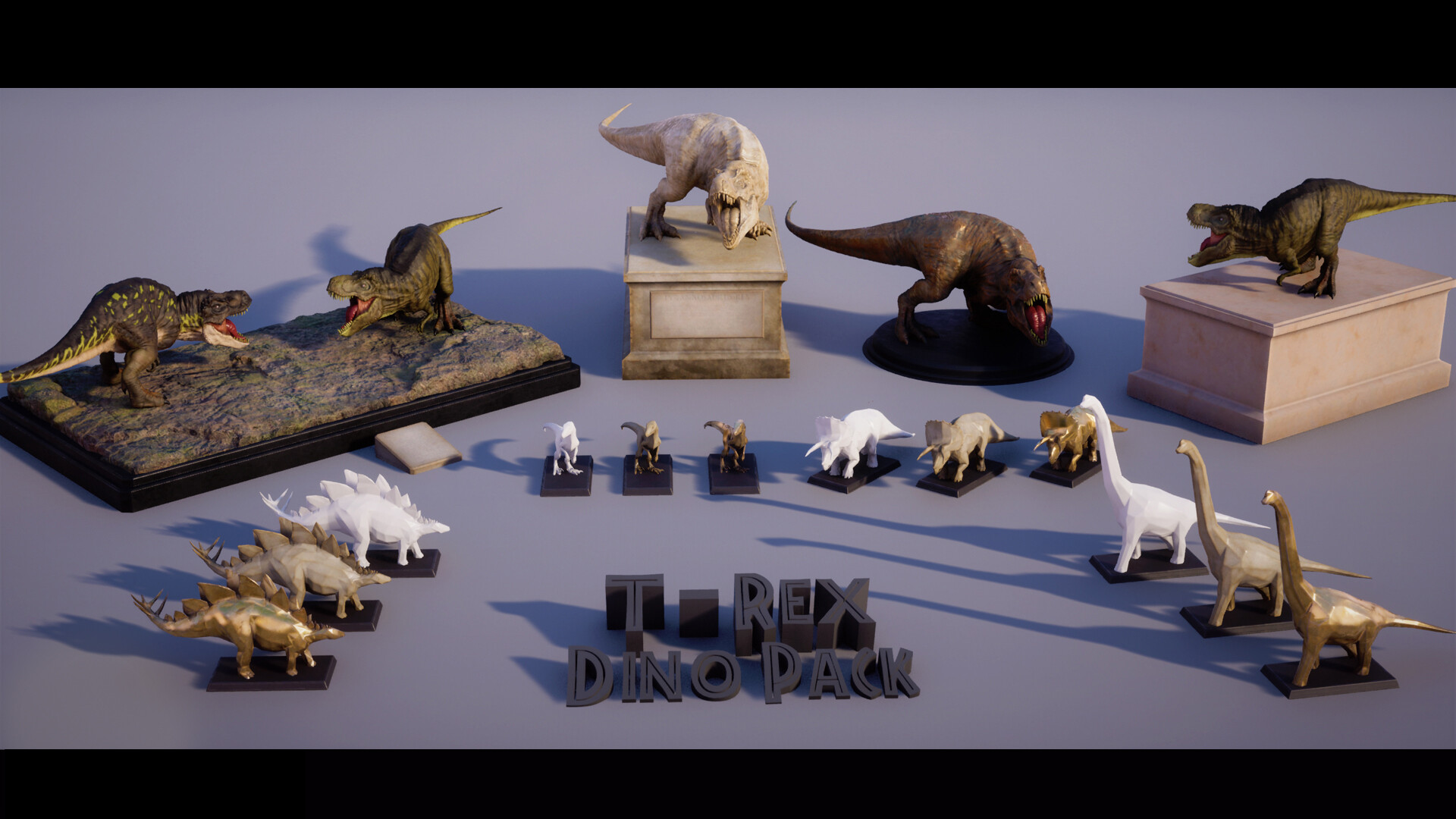 Raul Dolcet - Dino T-Rex, 3D print and game Asset