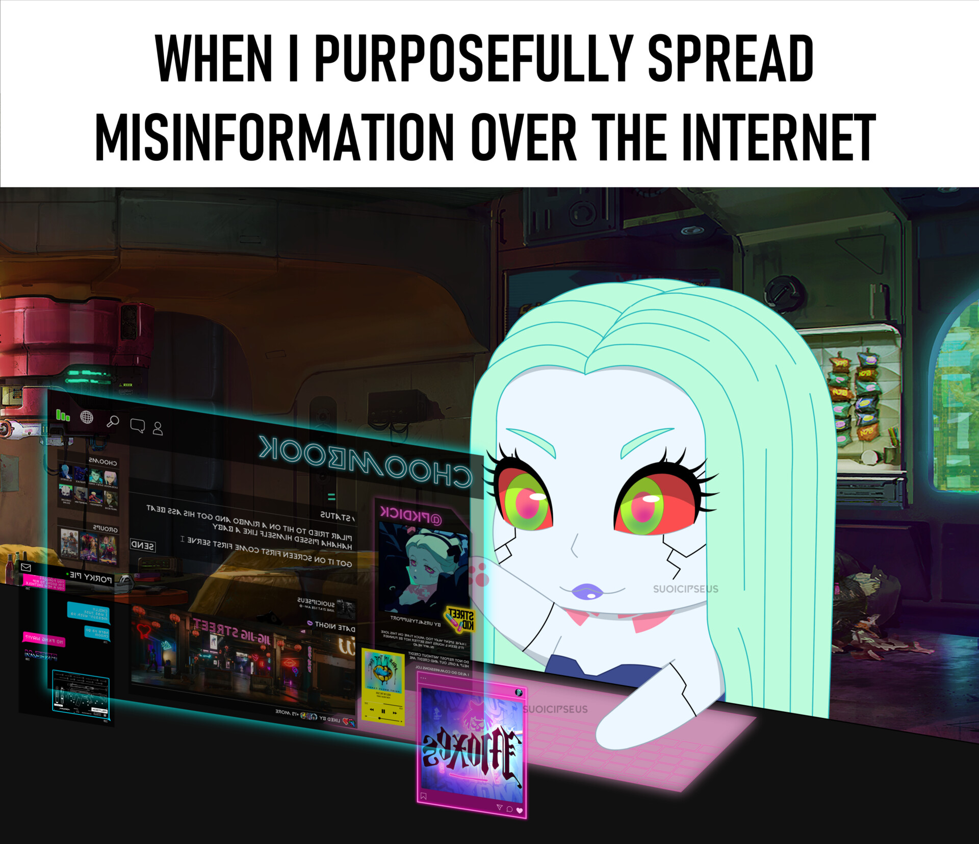 ArtStation - Cyberpunk Edgerunners/Meme