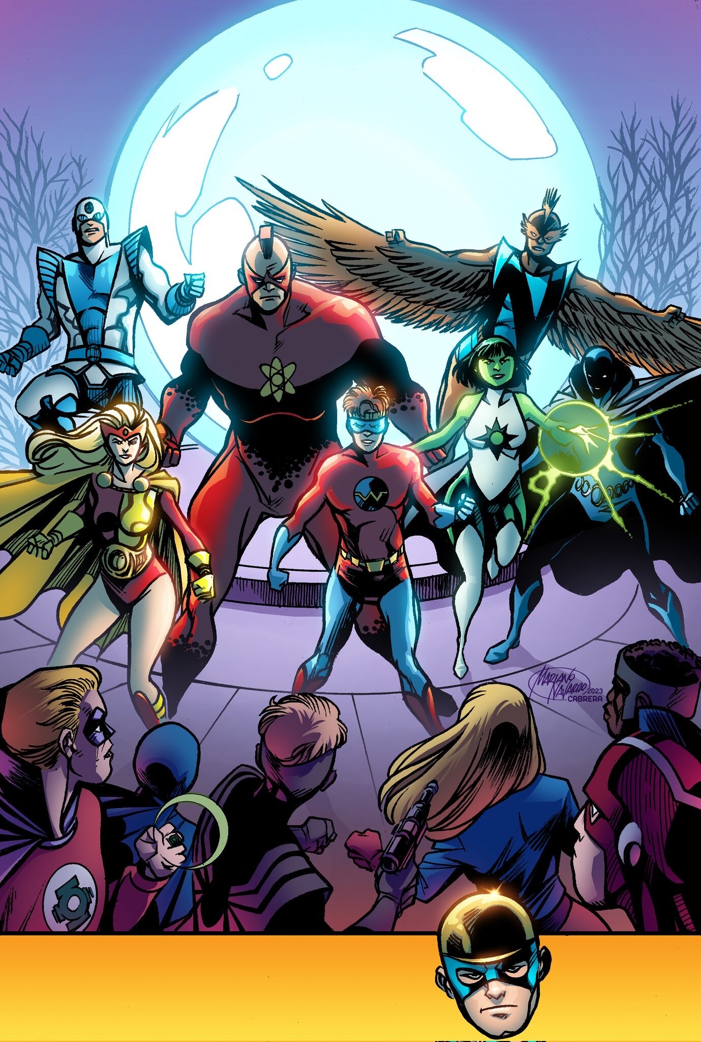 Hernan Cabrera - Infinity Inc. anniversary - comic cover remake