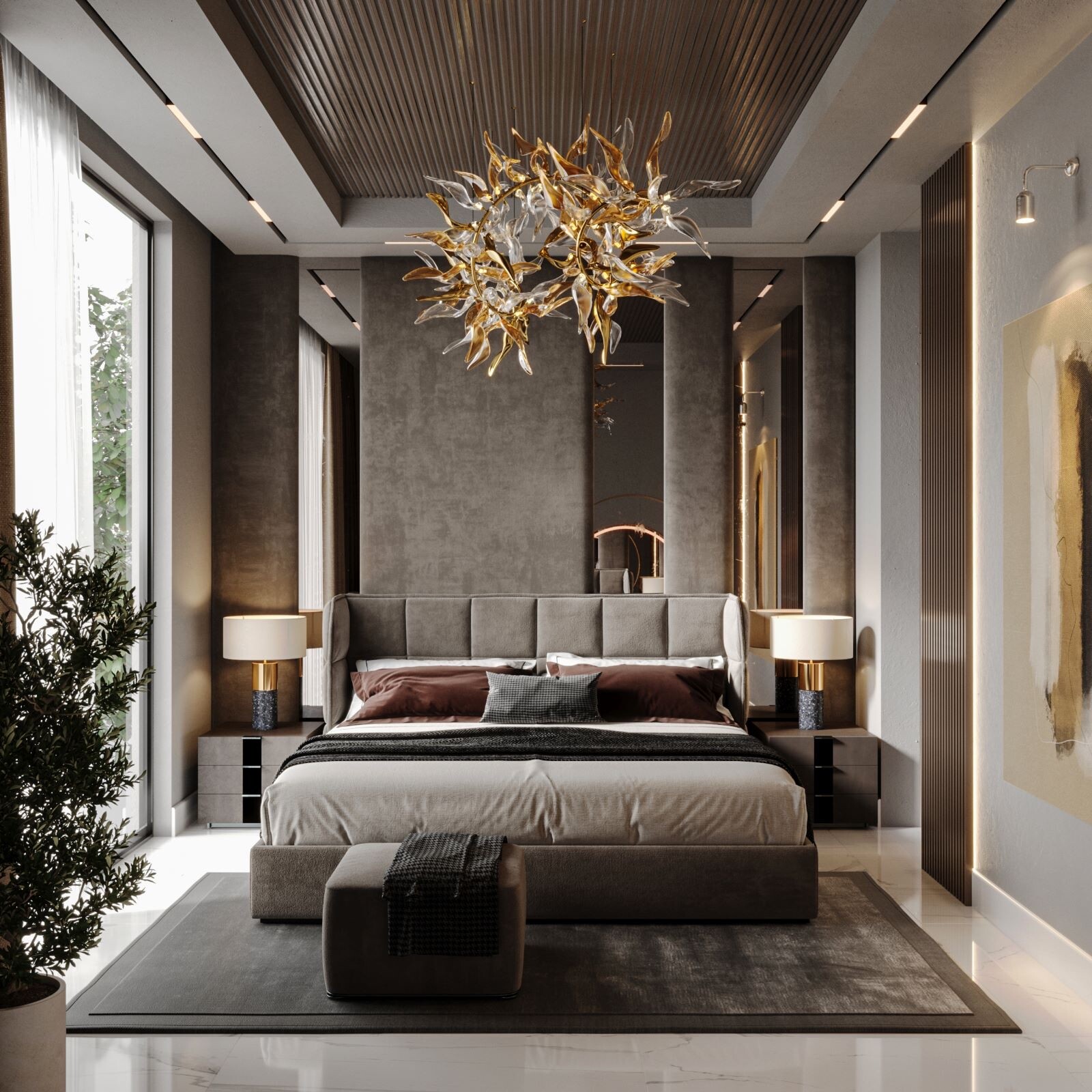 ArtStation - Modern Bedroom Design / 3ds Max and Corona Renderer