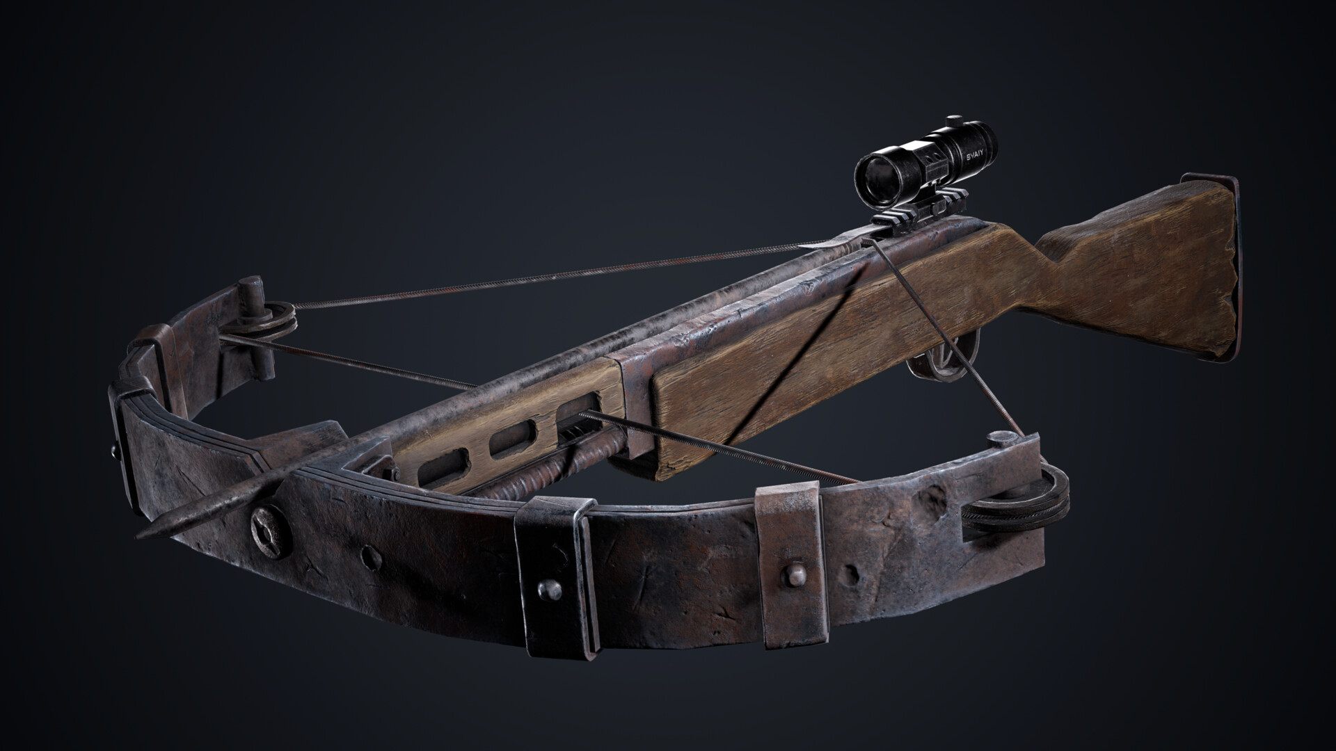ArtStation - Post-Apocalyptic Crossbow