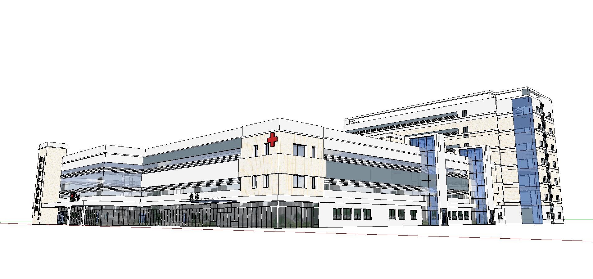 fumaxliu - Sketchup City social Building-Hospital -025