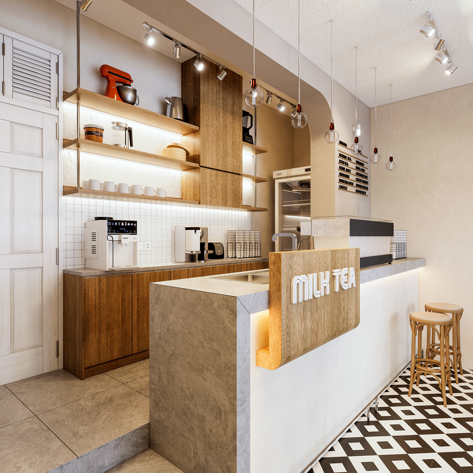 ArtStation - Tea Café Visualization