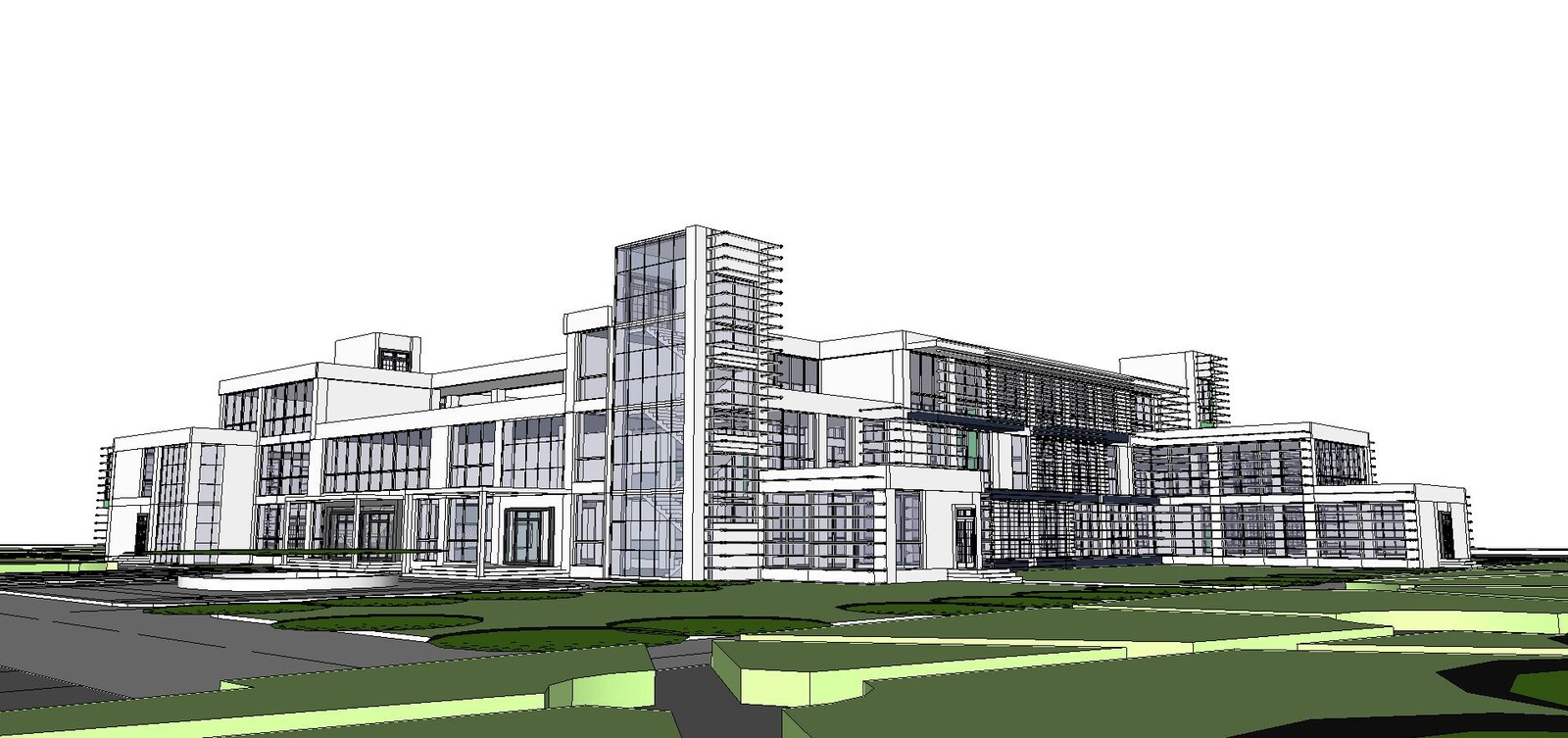 fumaxliu - Sketchup City social Building-Hospital -029