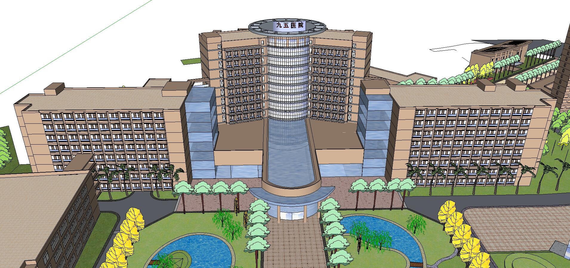 fumaxliu - Sketchup City social Building-Hospital -032