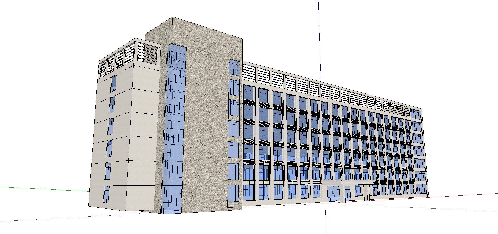fumaxliu - Sketchup City social Building-Hospital -039