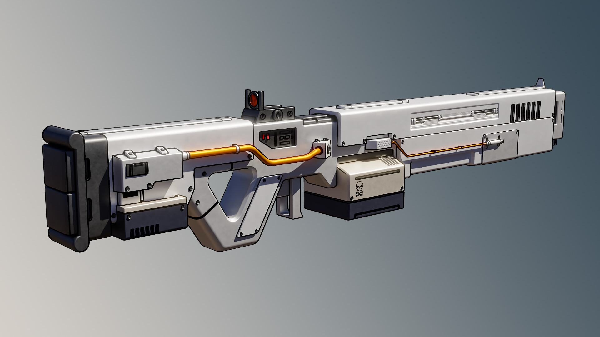 ArtStation - Sci-Fi Gun made in Blender