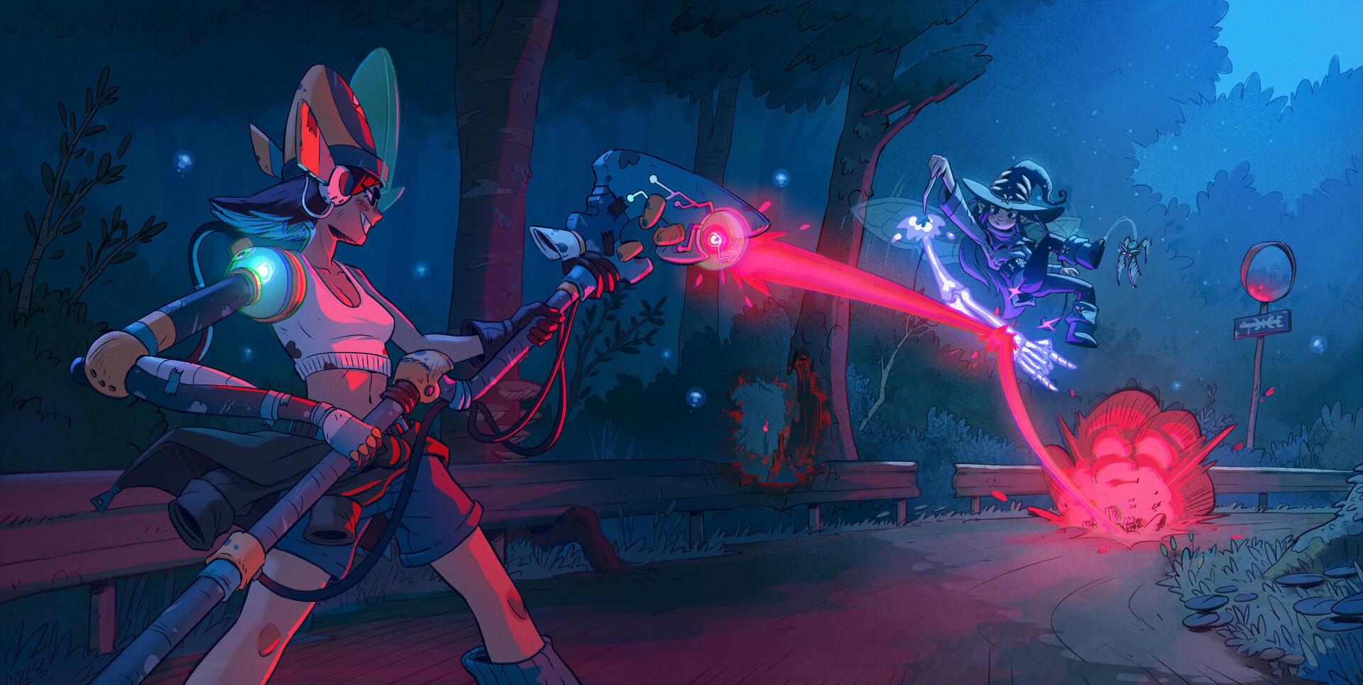 ArtStation - Magic duel - illustration and animation