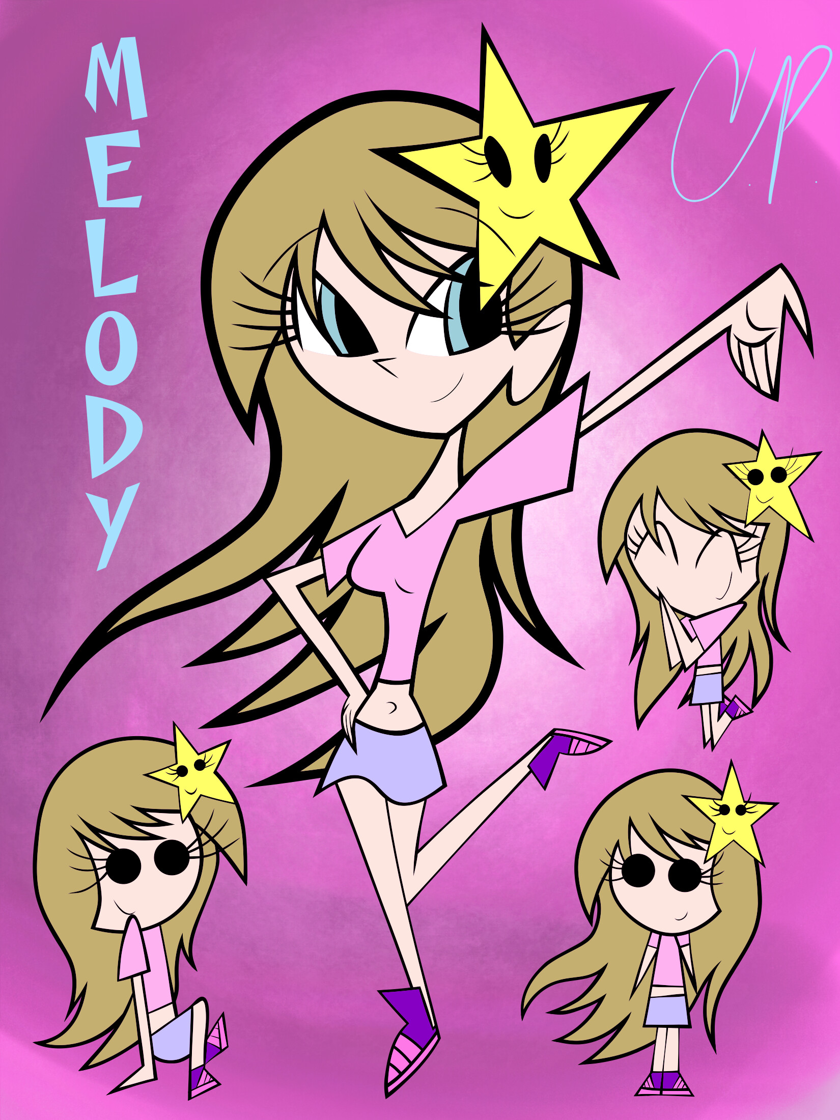 ArtStation - Melody and her chibis