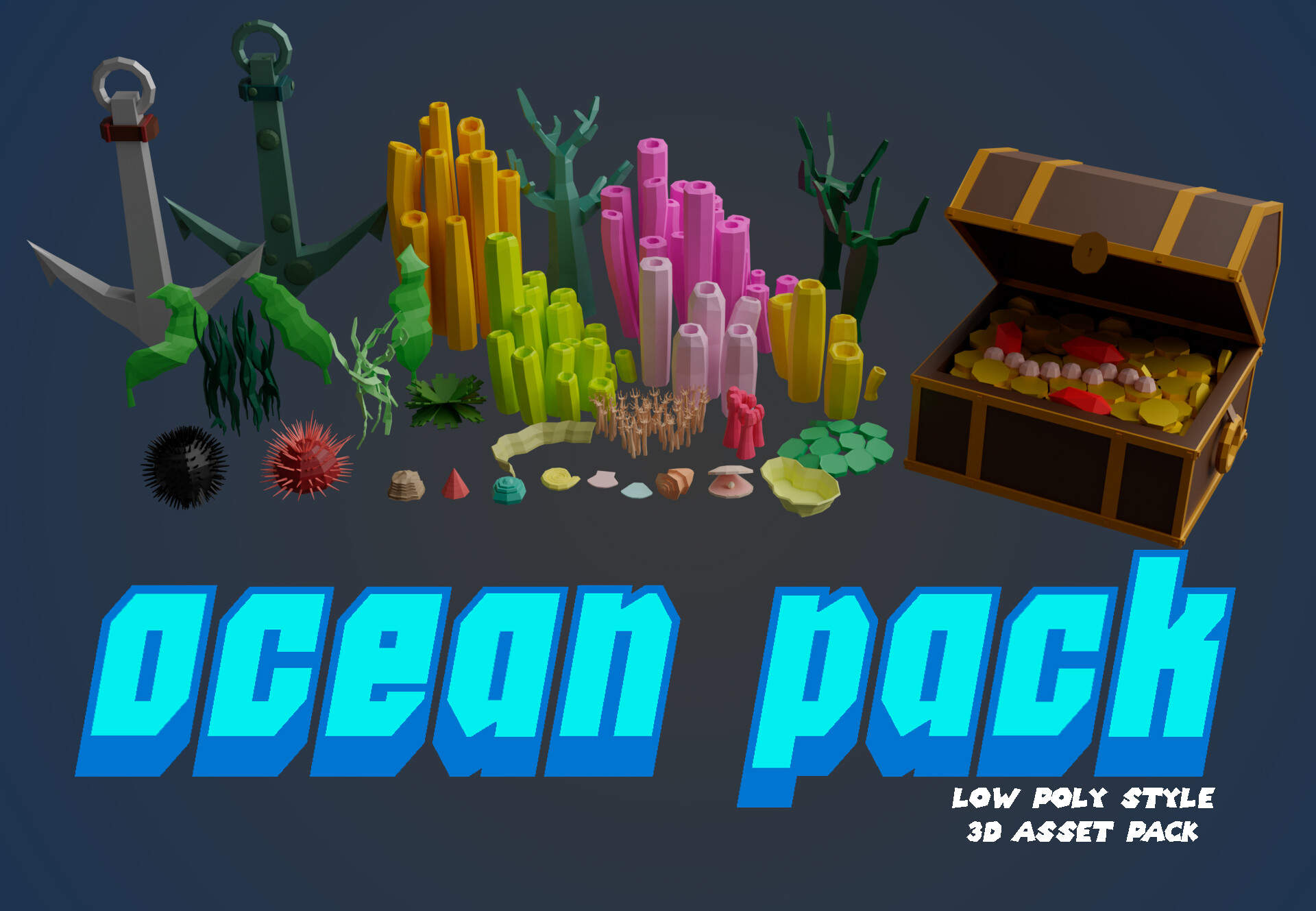 LuigiNery - Ocean Pack - Low Poly Style 3D Asset Pack