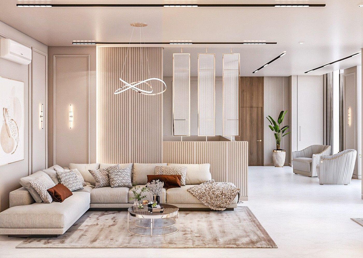 ArtStation - Living Room 3D Visualization